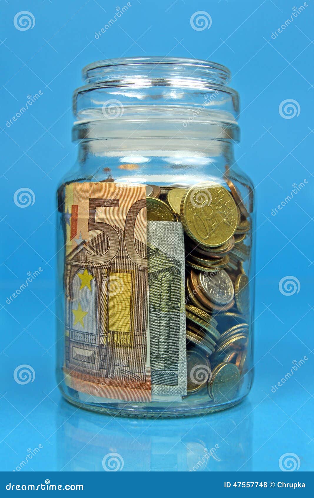 Jar filled with money stock photo. Image of bank, finance - 47557748