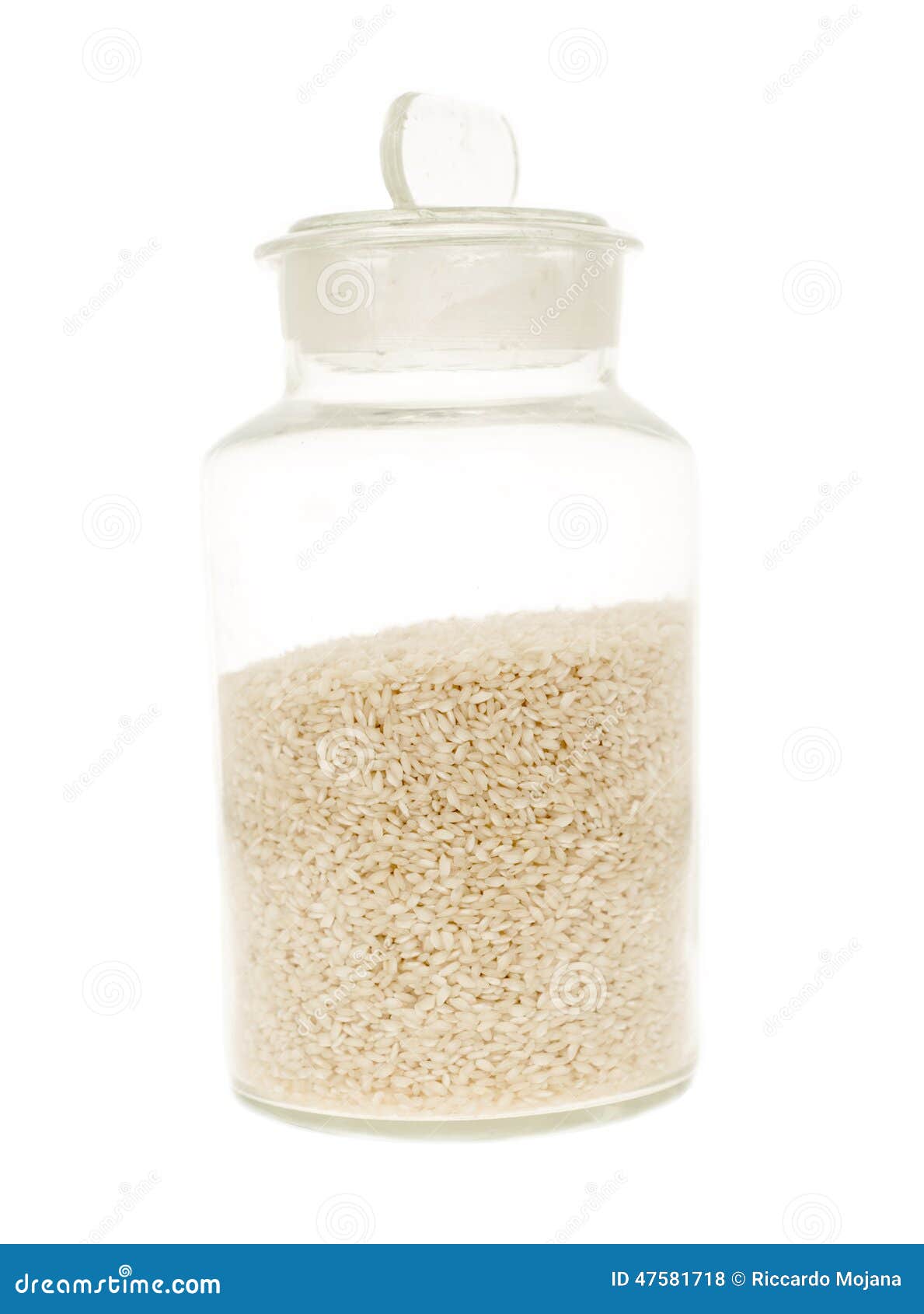 Jar filled with rice stock photo. Image of grains, vegan - 47581718
