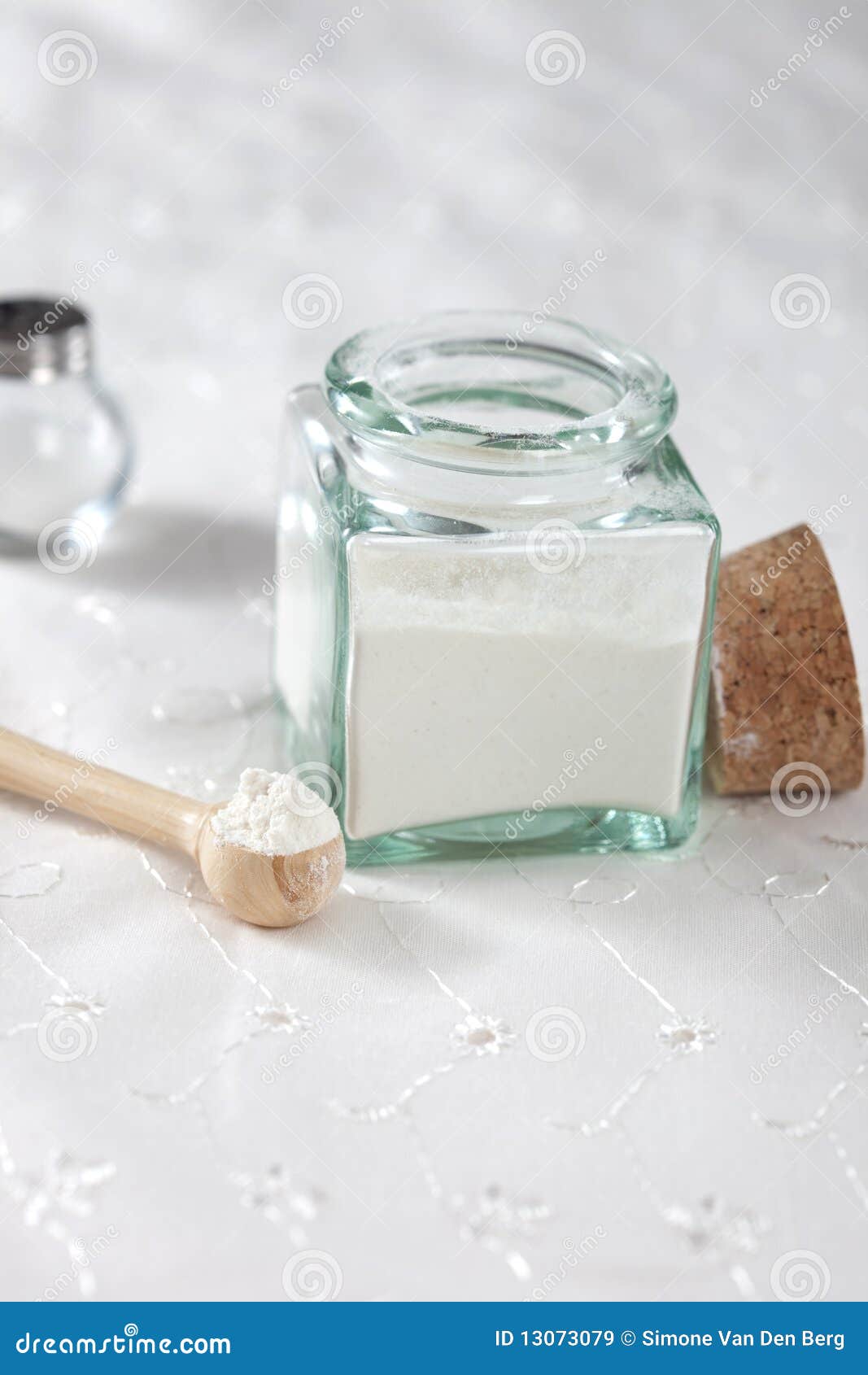 Jar of flour stock image. Image of spoon, flour, ingredients - 13073079