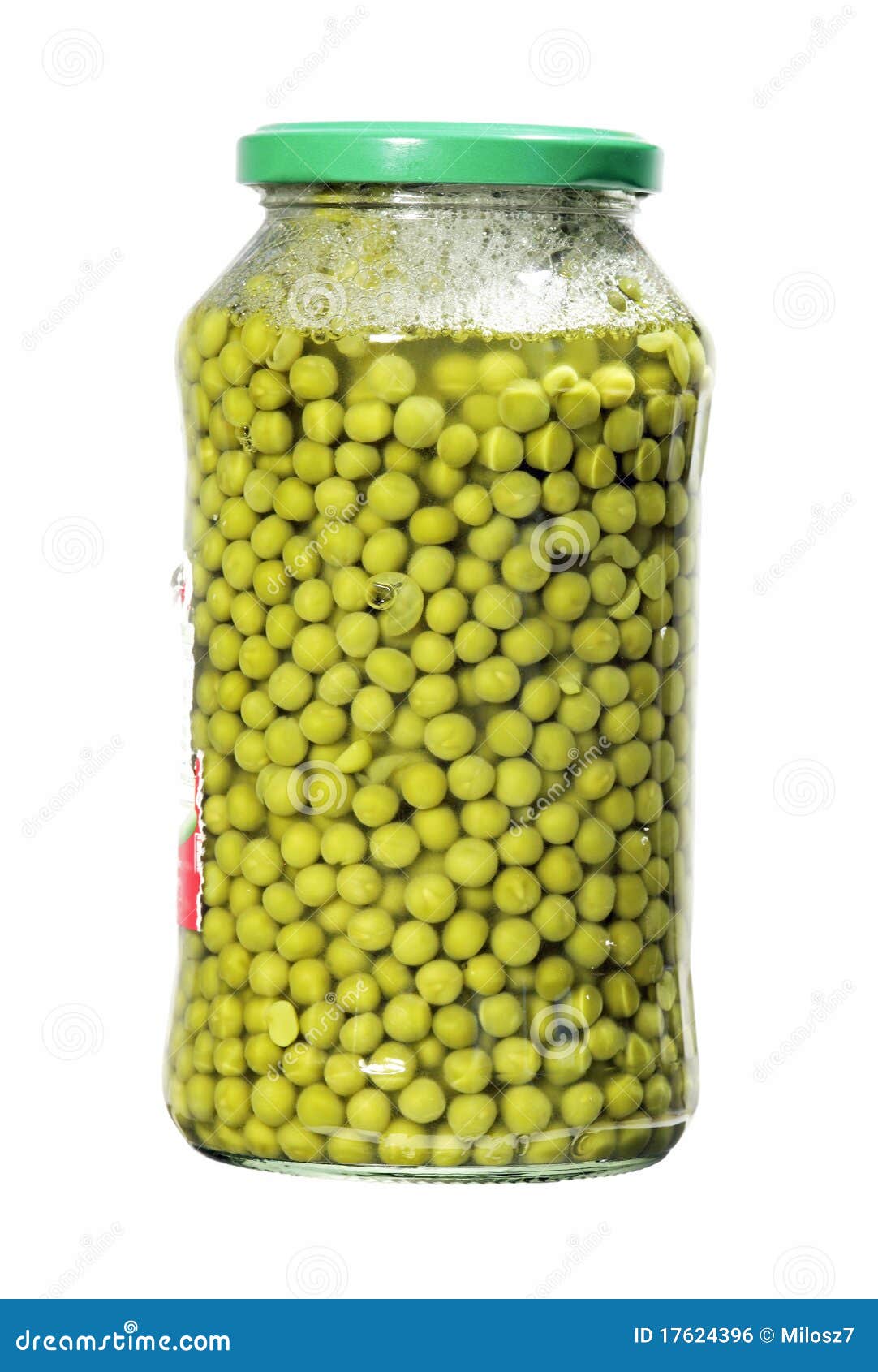 Jar with green peas stock photo. Image of eating, nature - 17624396
