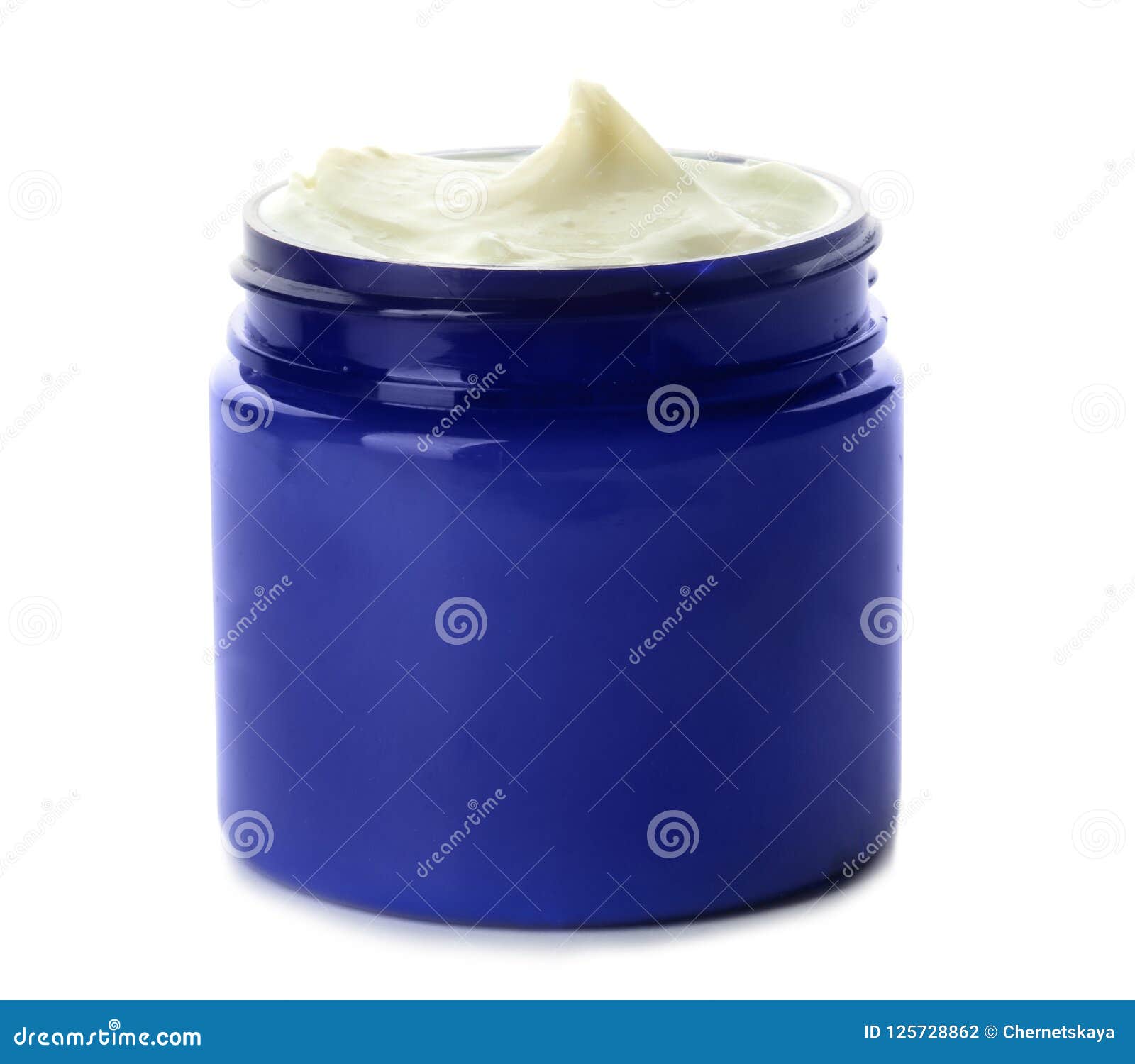 Jar with hand cream stock photo. Image of healthy, balm - 125728862