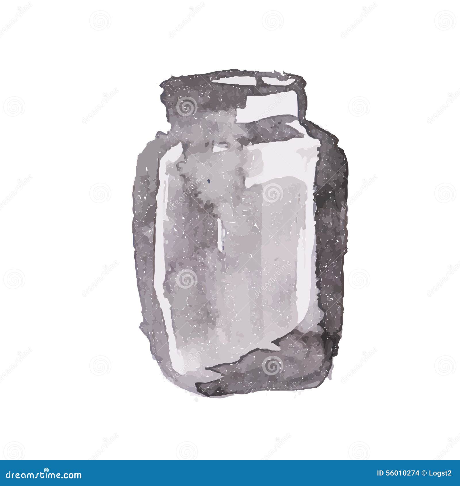 Jar - Hand Drawn Ink Vector Illustration, Part of Home Objects Set ...