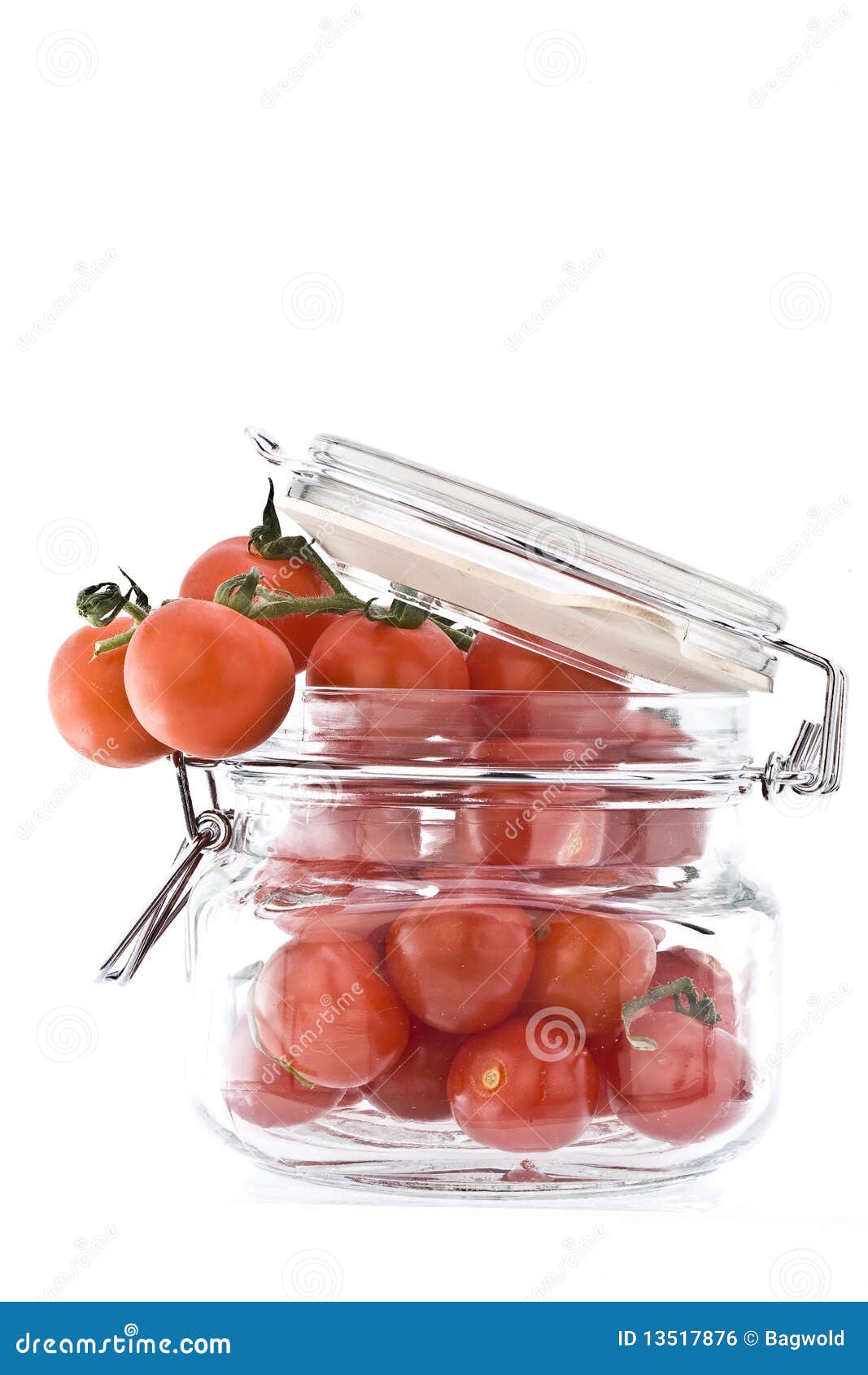Jar Holding Small Vine Tomatoes Stock Photo - Image of healthy, juicy ...