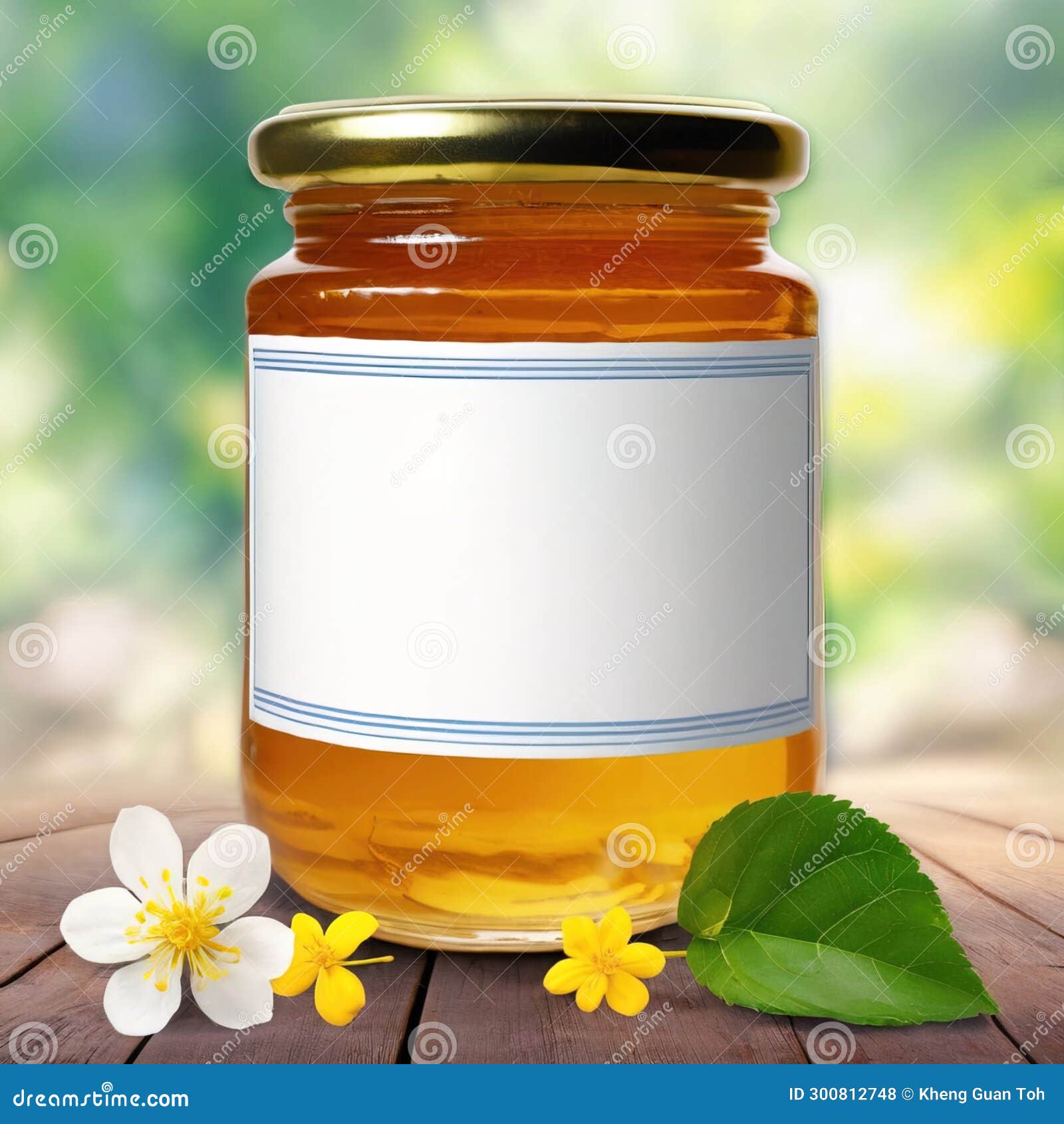 Jar of Honey, Blank Empty Generic Product Packaging Mockup Stock ...