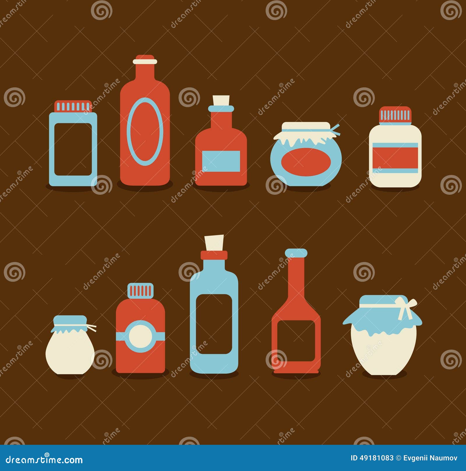 Jar icon stock vector. Illustration of preserve, empty - 49181083