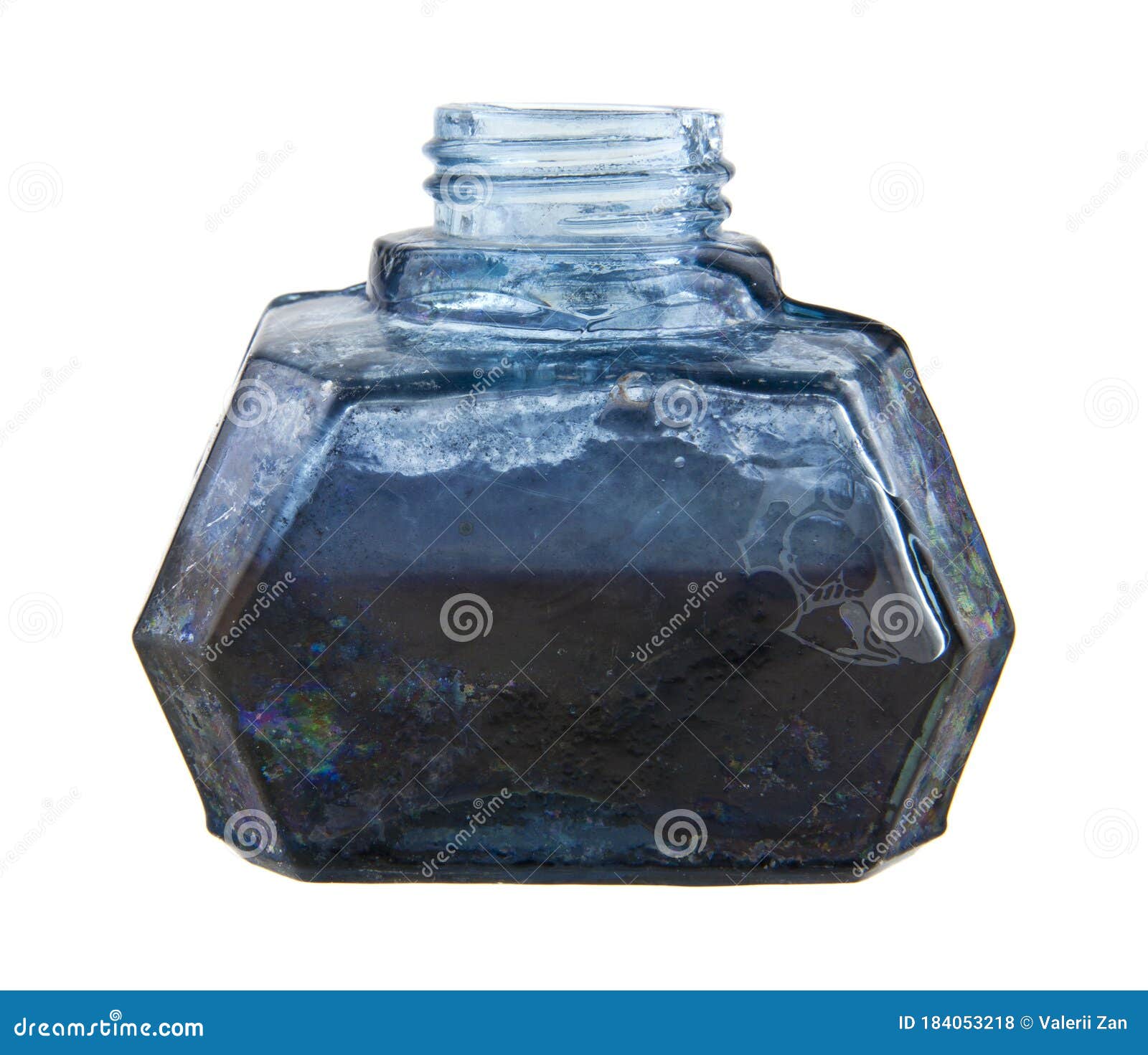 Jar for Ink Isolated on White Background Stock Photo - Image of letter ...