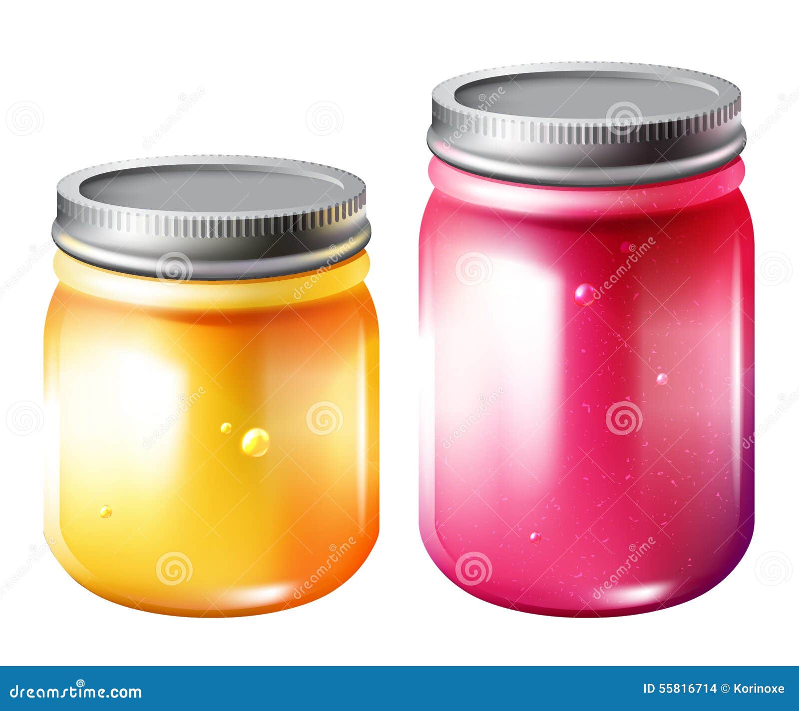 Jar with jam stock vector. Illustration of jars, glossy - 55816714