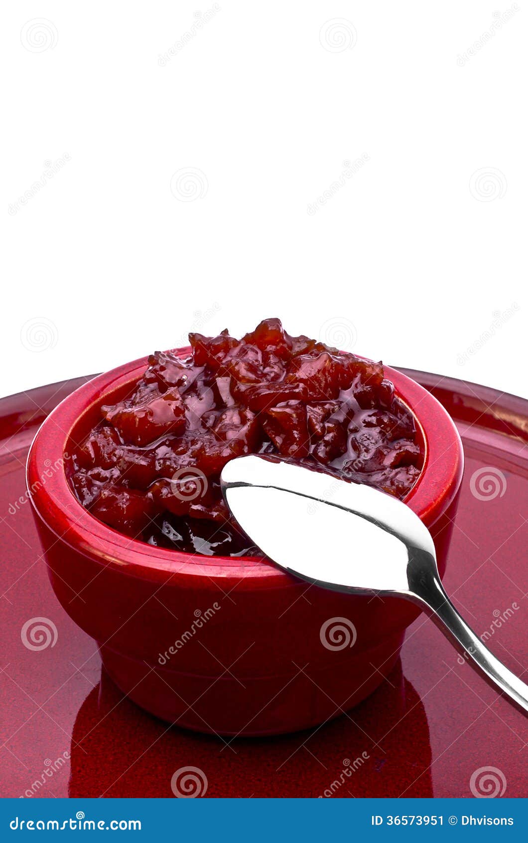 A Jar of Jam with Silver Spoon Stock Image - Image of white, food: 36573951