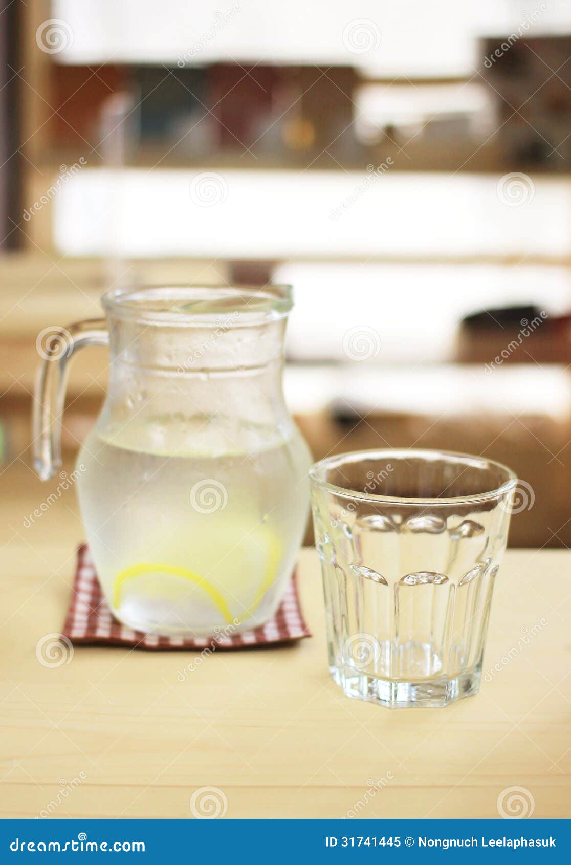Jar of Lemonade with Glass for Summer Stock Image - Image of lemonade ...