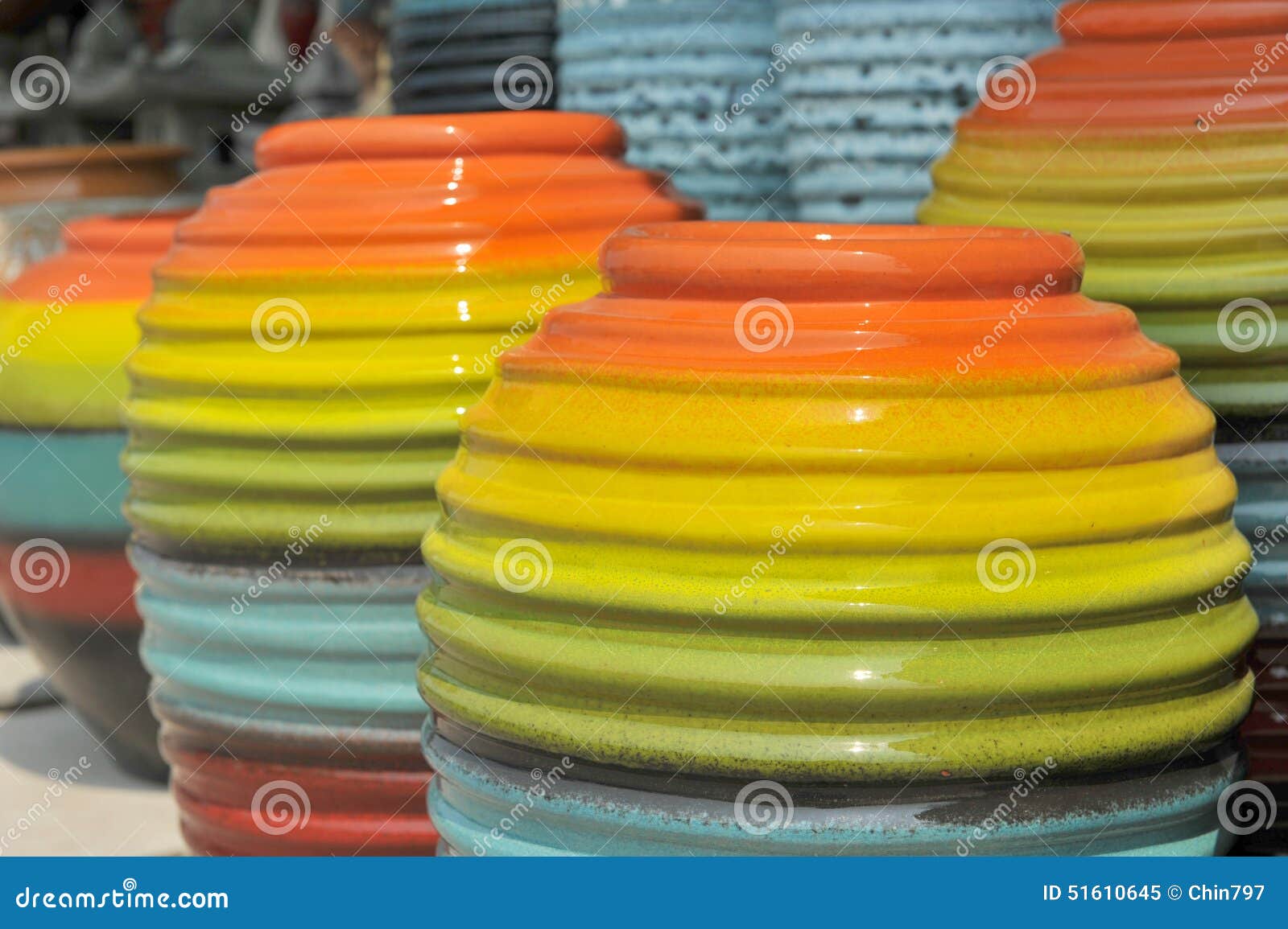 Jar in many colourful stock image. Image of container - 51610645