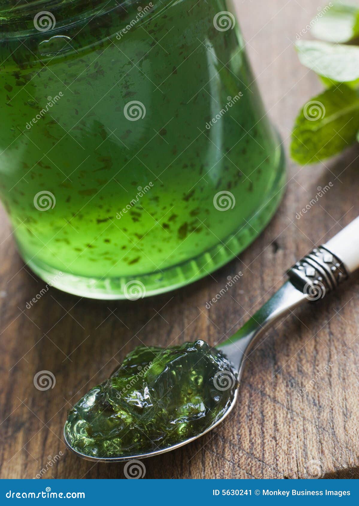Jar of Mint Jelly stock image. Image of cuisine, recipe - 5630241