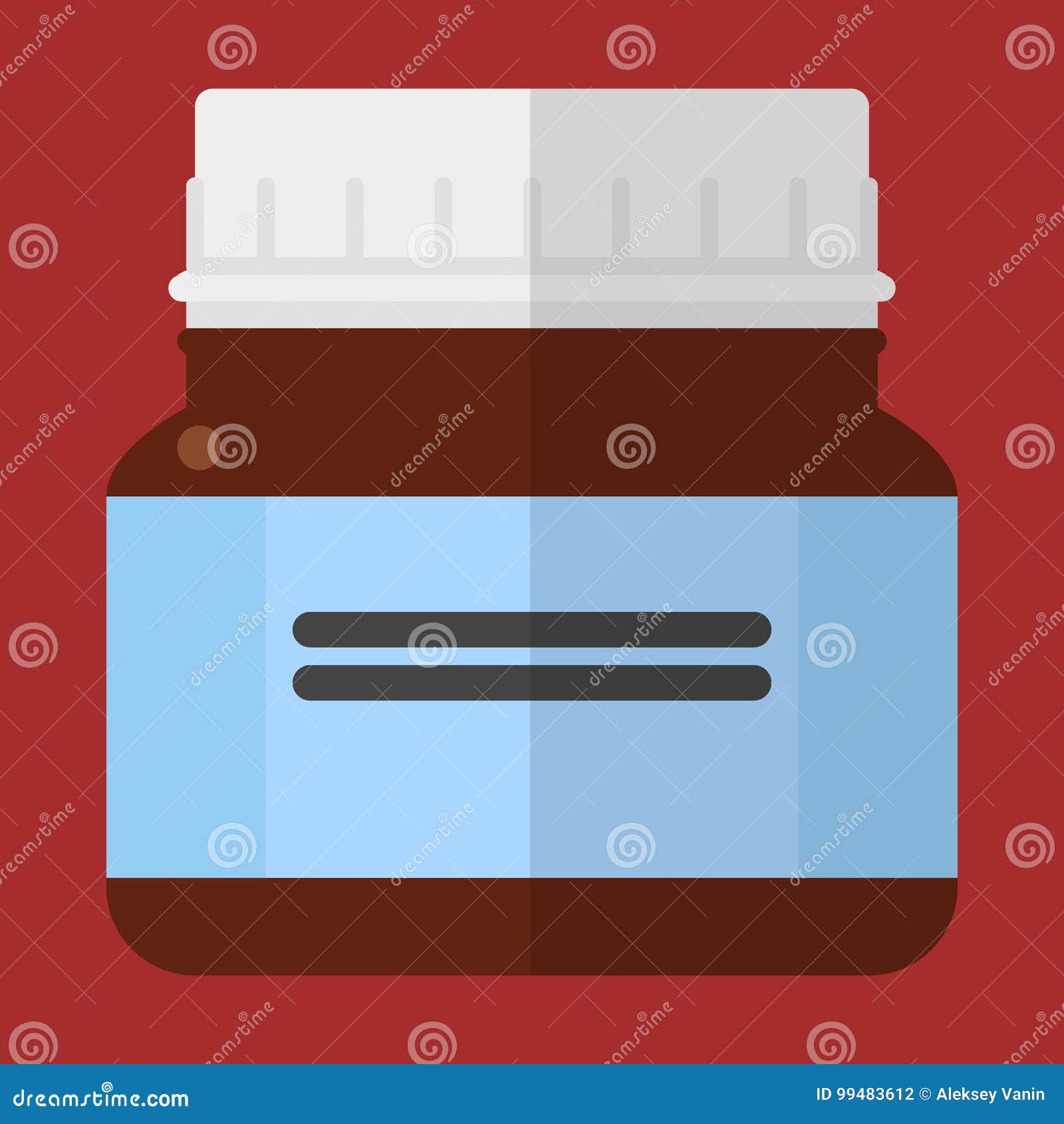 Jar with Ointment for Burns Vector Illustration Stock Vector ...