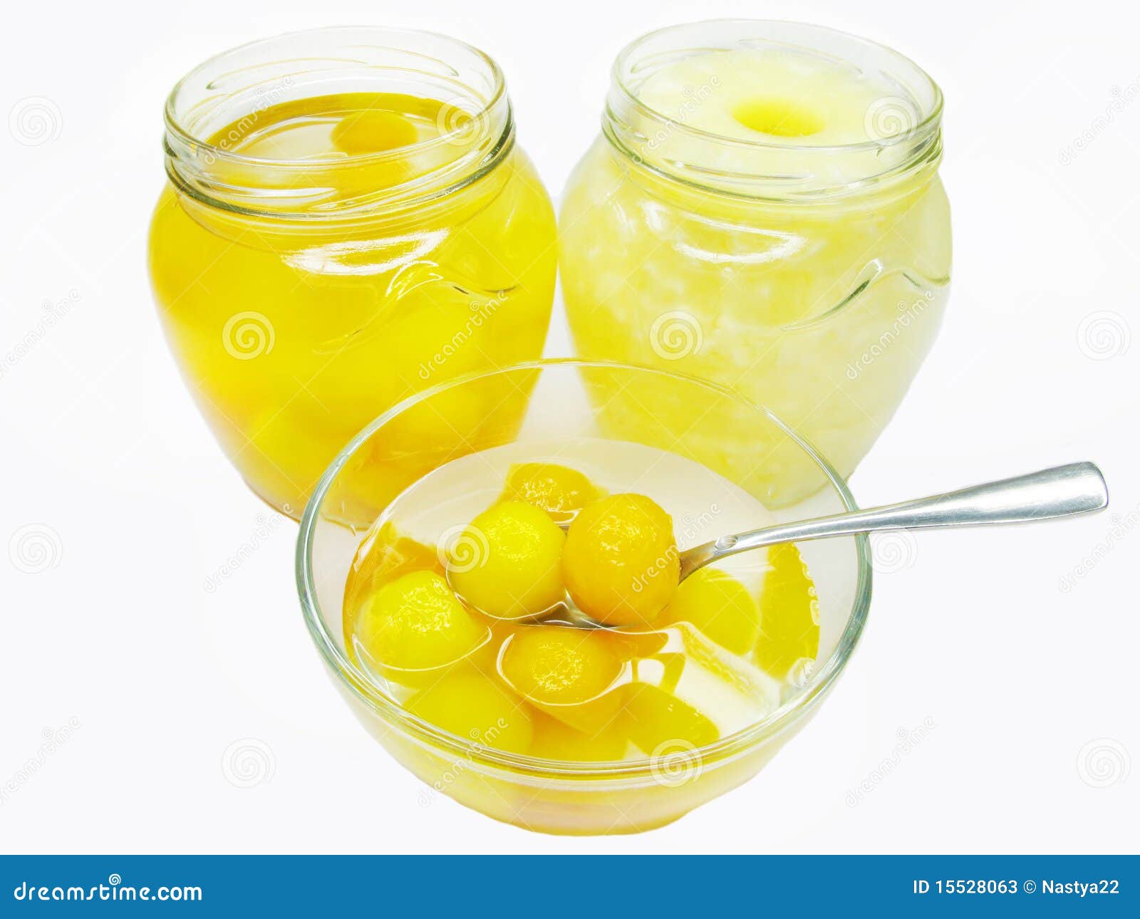 Jar of Papaya in Syrup and Pineapple Stock Image - Image of preserves ...