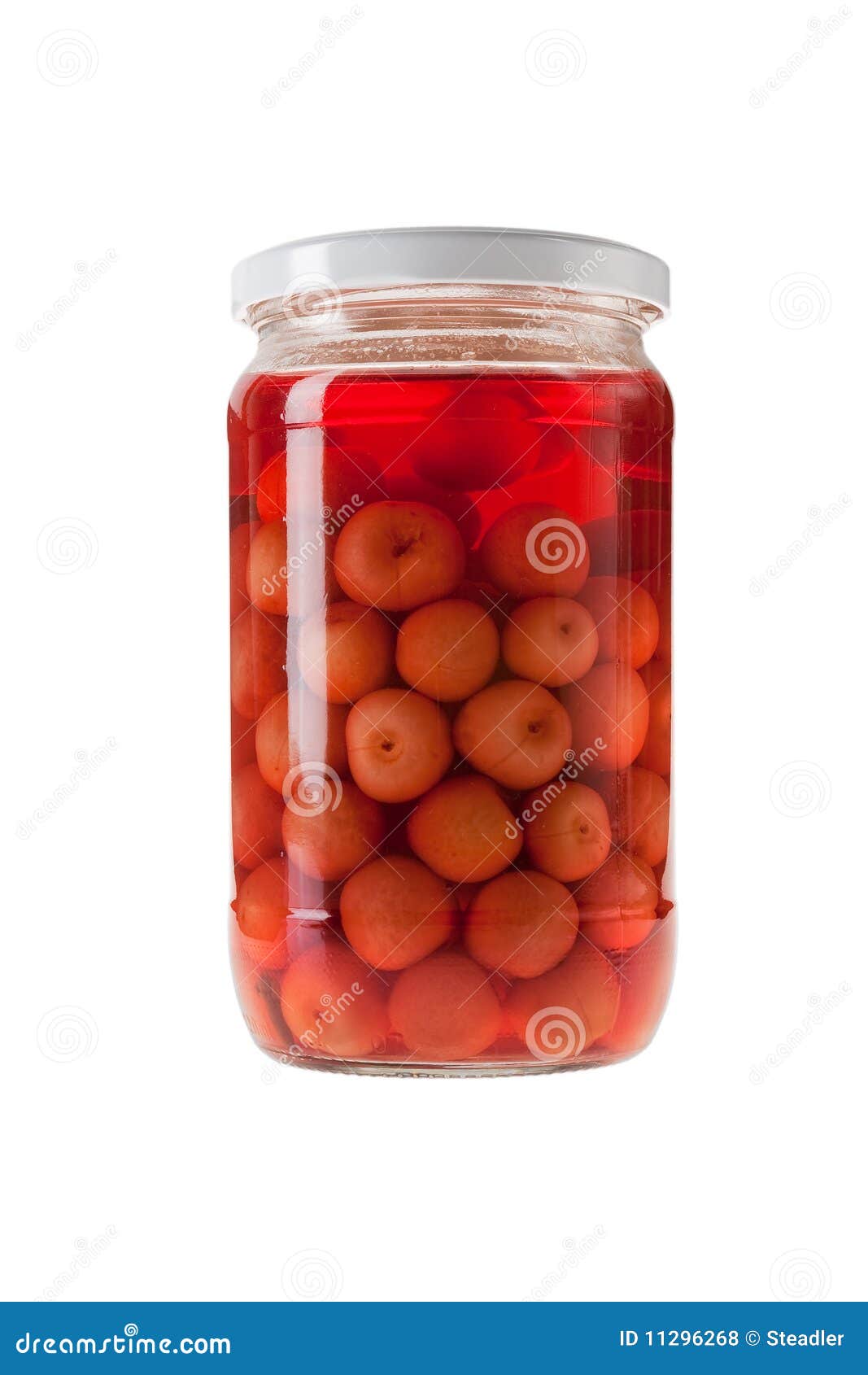 Jar of Pickled Cherries stock photo. Image of eating - 11296268