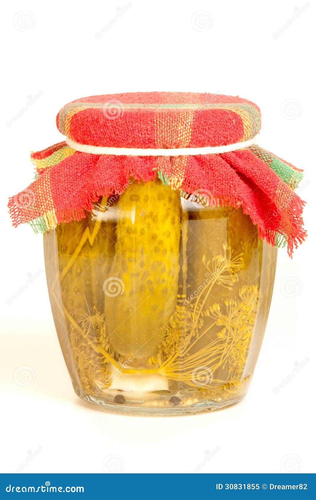 Jar of pickles on white stock image. Image of vegetables - 30831855