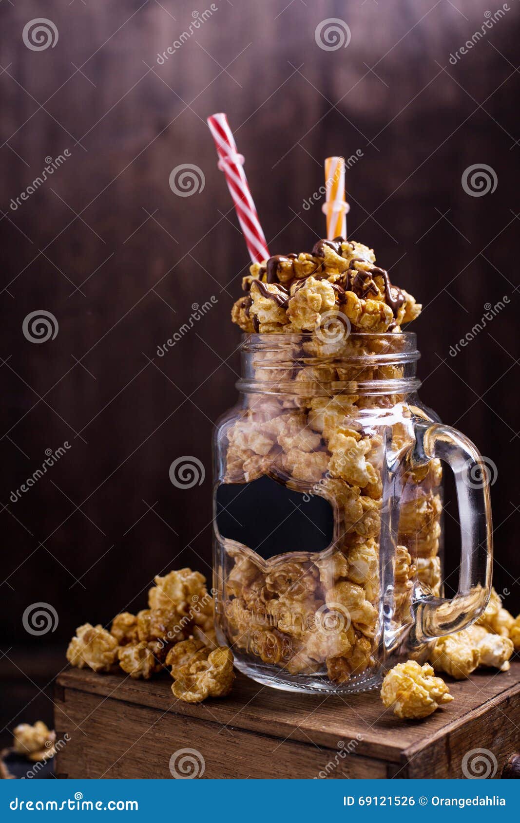 Jar with popcorn stock photo. Image of junkfood, food - 69121526