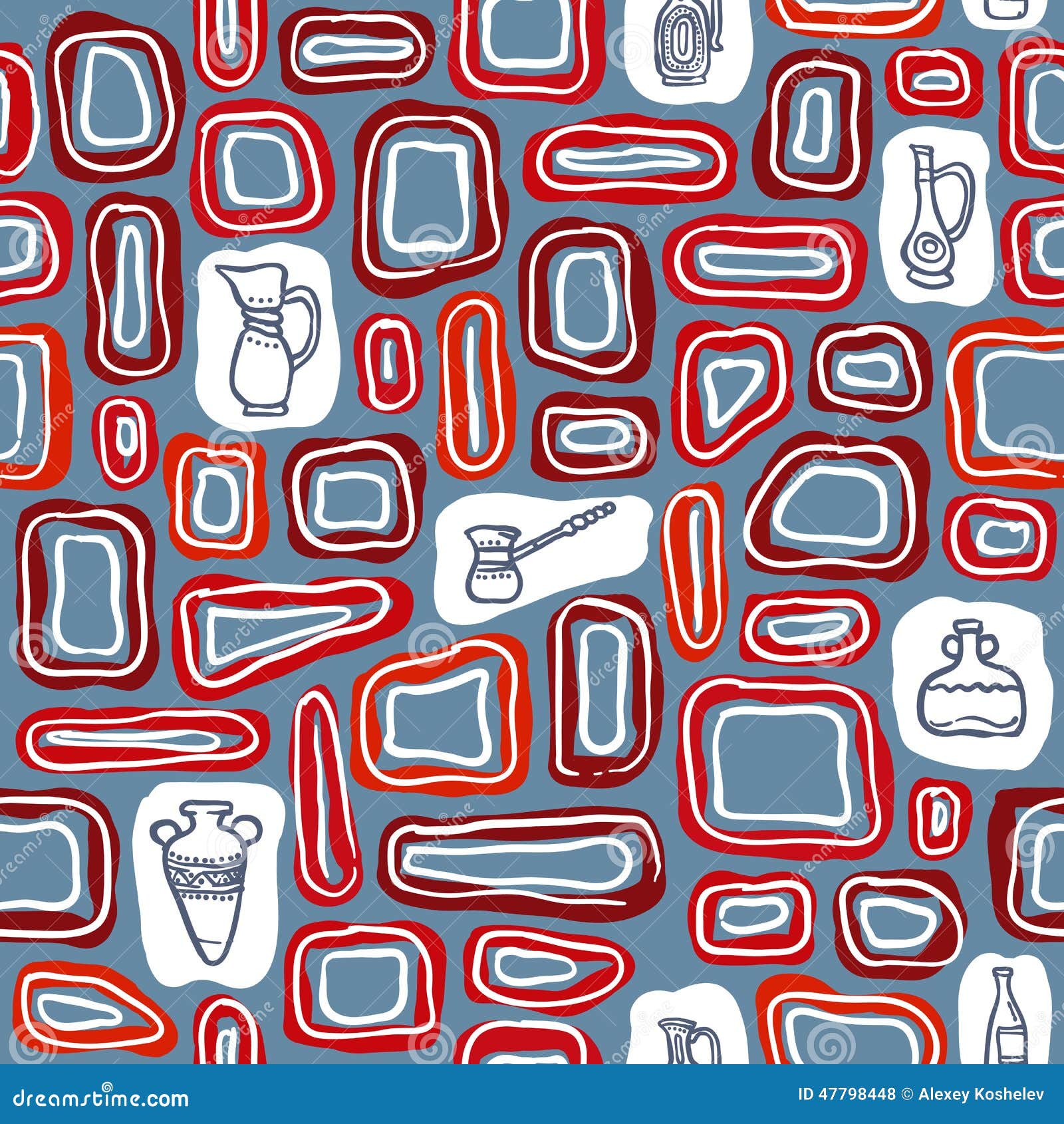 Jar Seamless Texture Vector Illustration | CartoonDealer.com #47798448