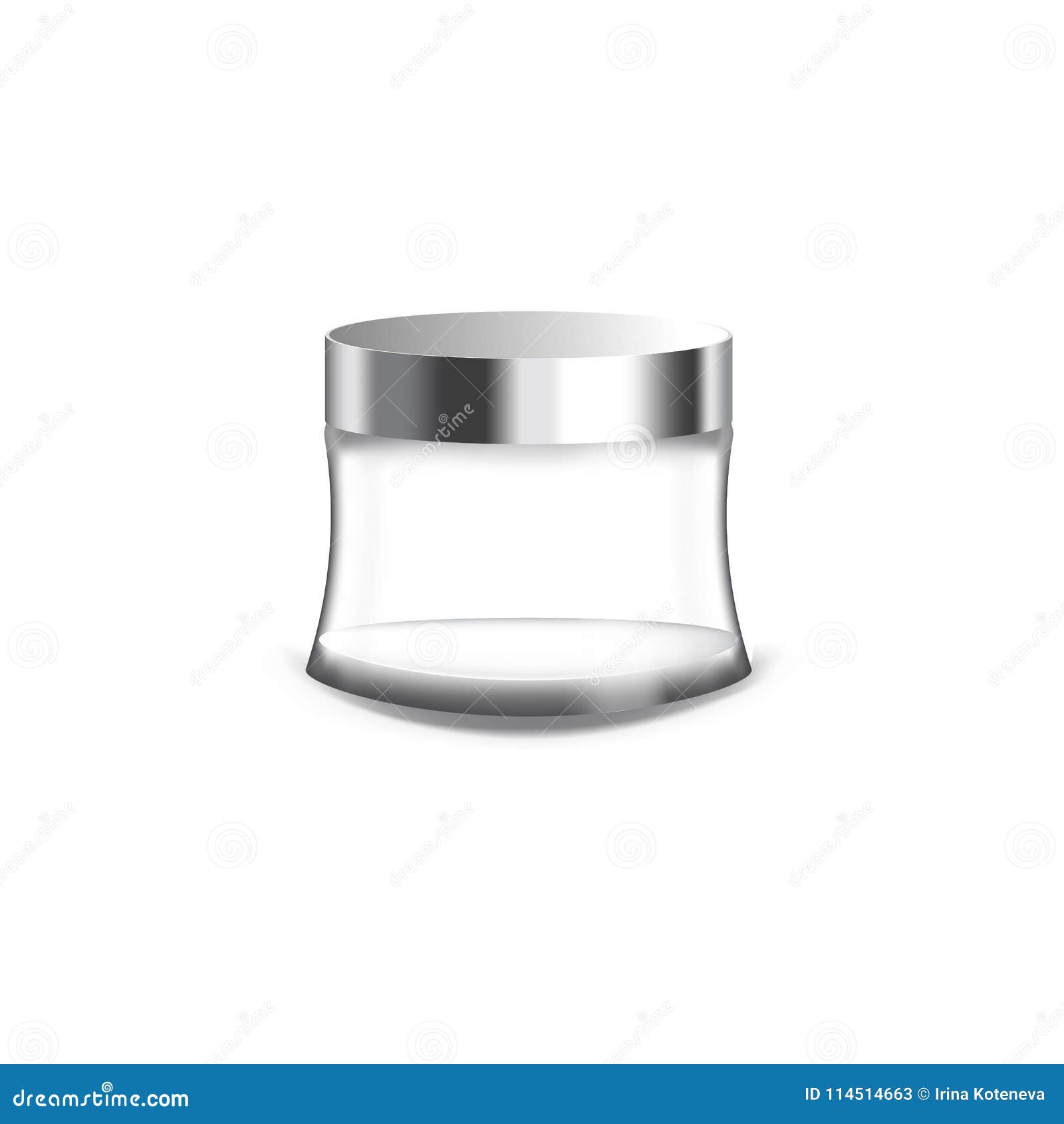 Jar with silver cap stock vector. Illustration of medical - 114514663