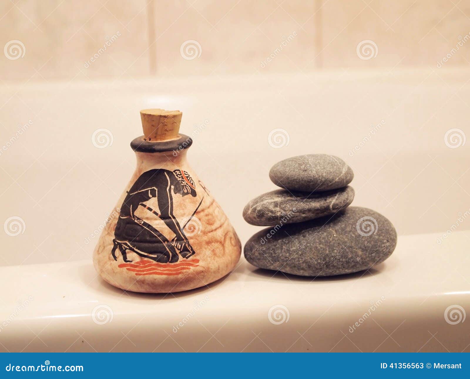 Jar and stones stock image. Image of shells, bath, beauty - 41356563