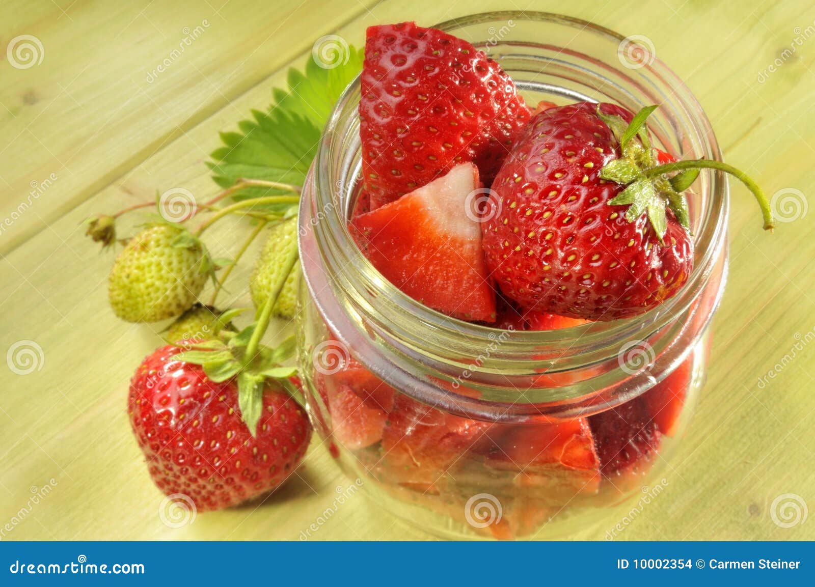 Jar of strawberries stock photo. Image of fruit, strawberries - 10002354