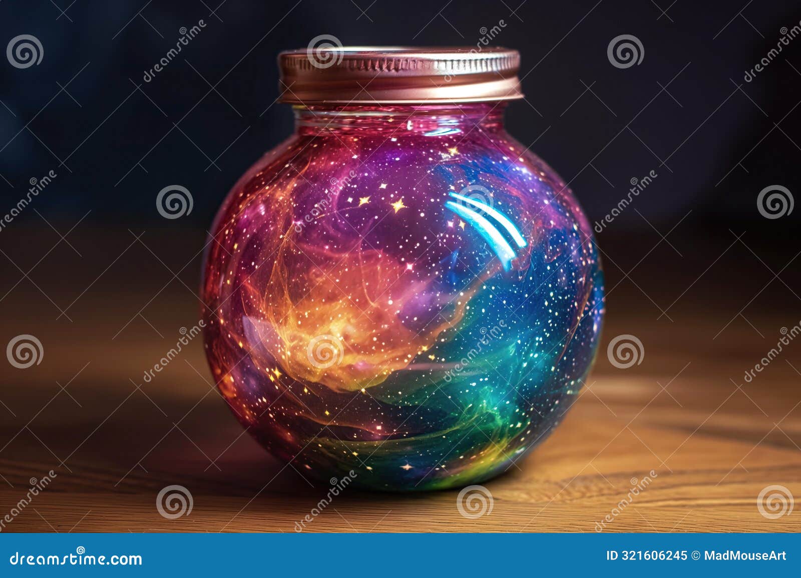 A Jar with the Universe and Space Inside. Creative Idea about ...