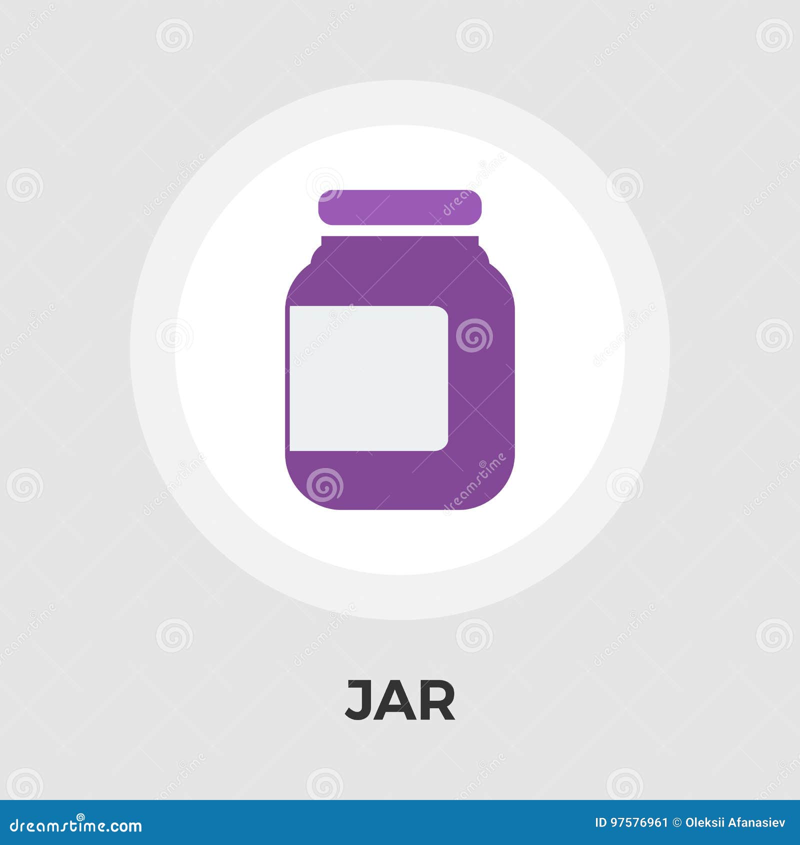 Jar vector flat icon stock vector. Illustration of label - 97576961