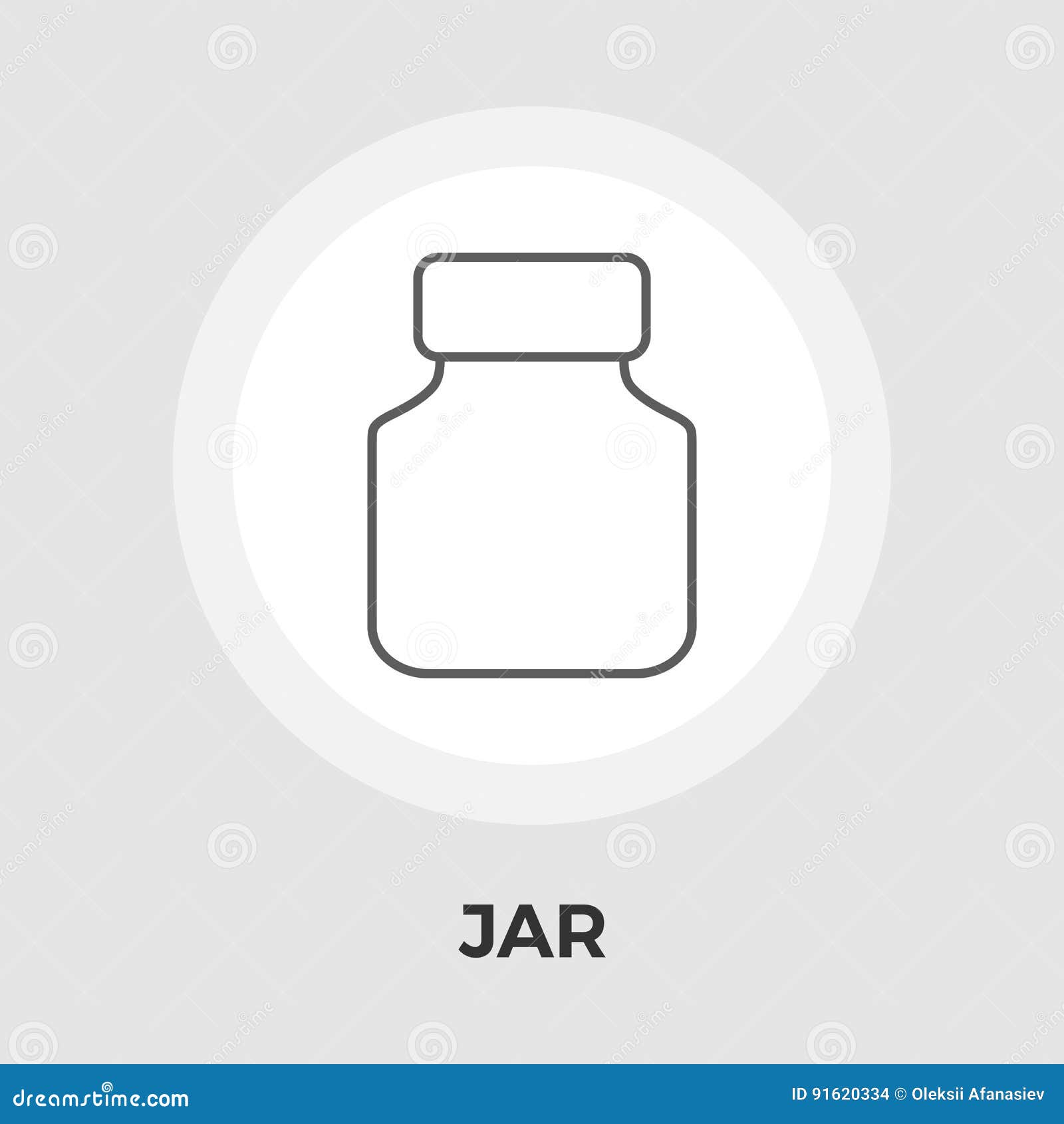 Jar vector flat icon stock vector. Illustration of lable - 91620334