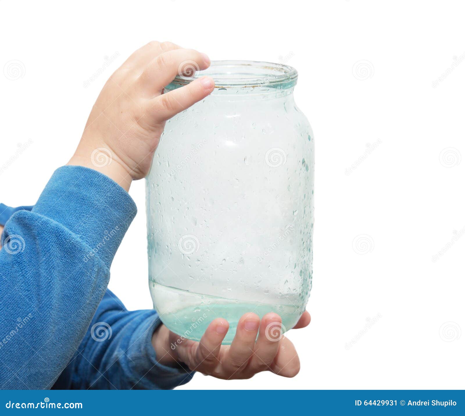 Jar of water stock image. Image of playing, hand, eyes - 64429931