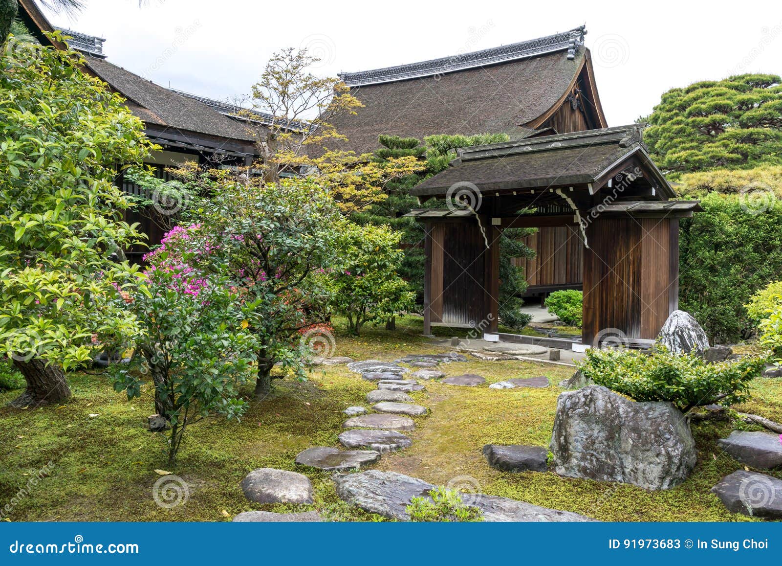 Jardín Del Templo De Tenryuji Imagen de archivo - Imagen de escénico ...
