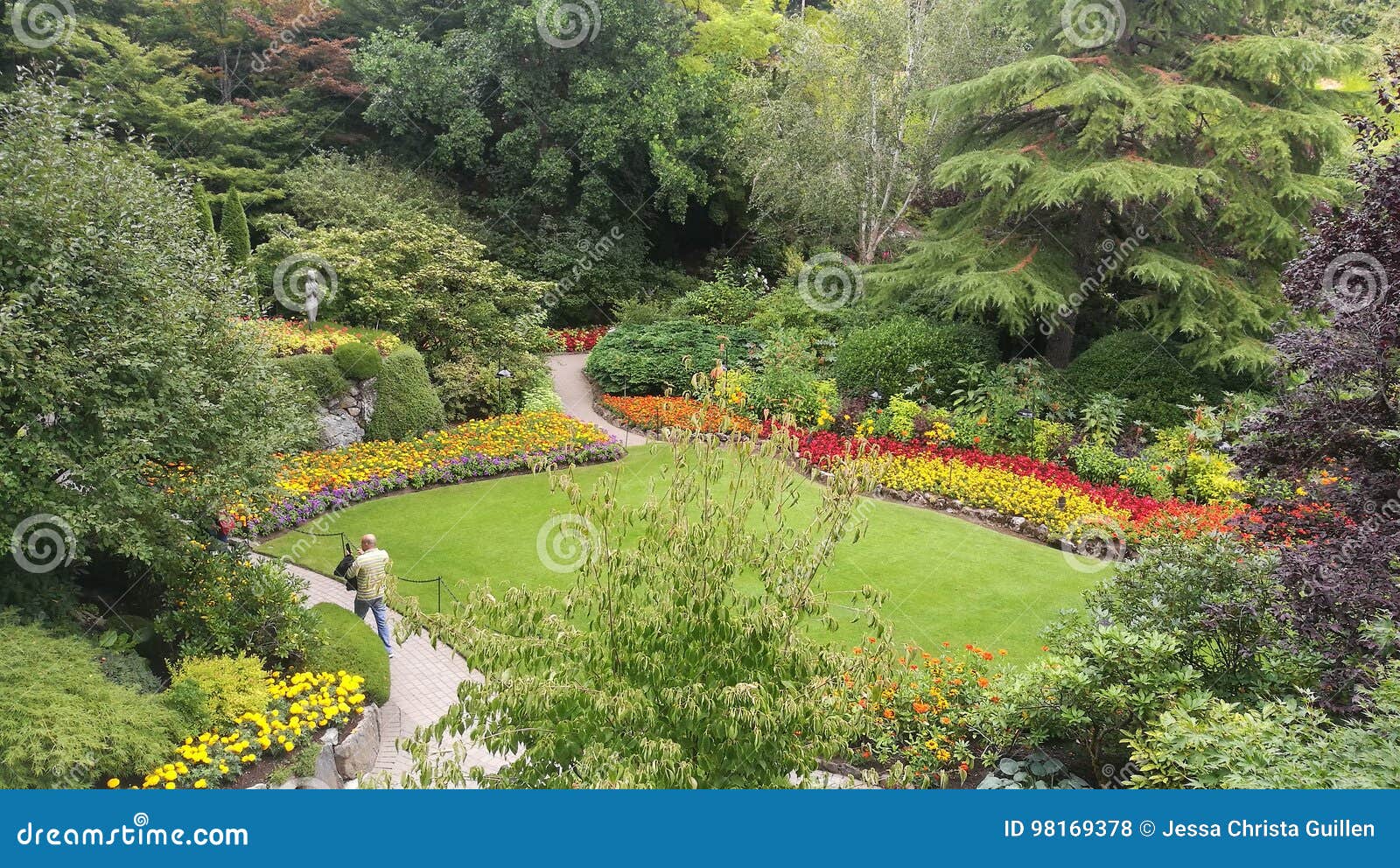 Jardins de Butchart photo stock éditorial. Image du totalité - 98169378
