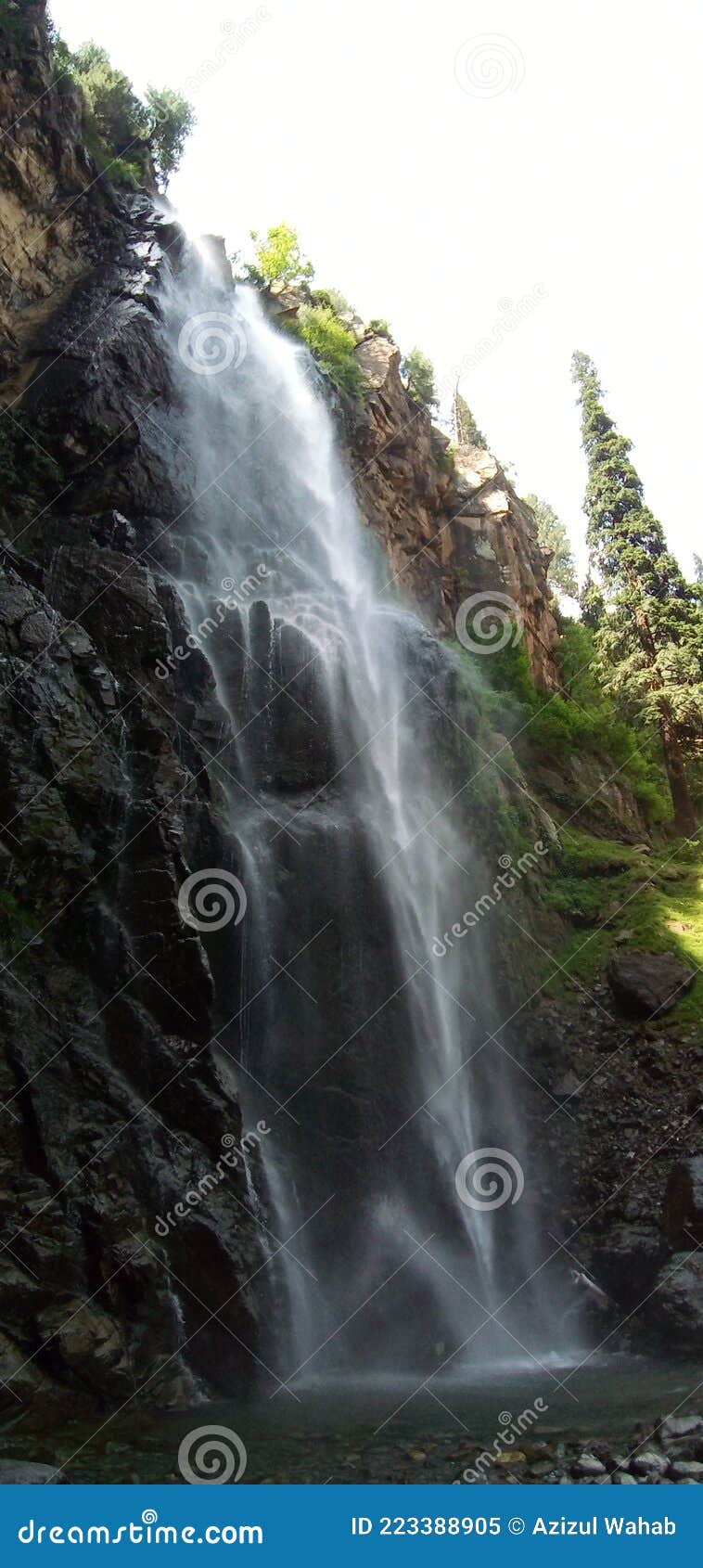 Jargo water fall stock image. Image of rapid, fountain - 223388905