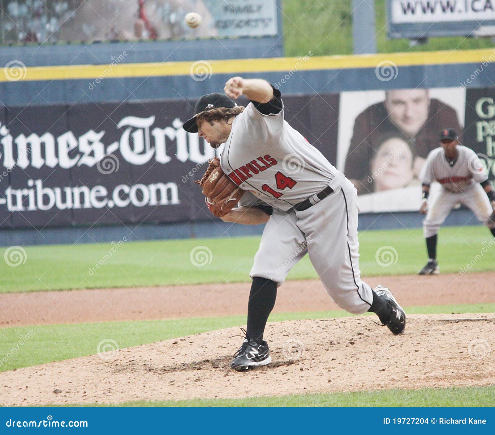 Jarra Daniel Moskos De Los Indios De Indianapolis Imagen de archivo ...