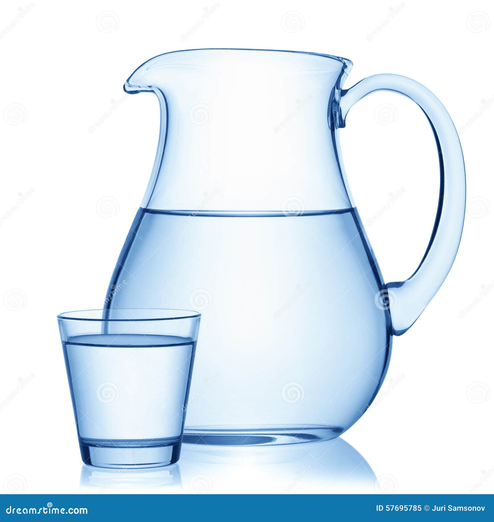 Jarro E Um Vidro Da água Foto de Stock - Imagem: 57695785