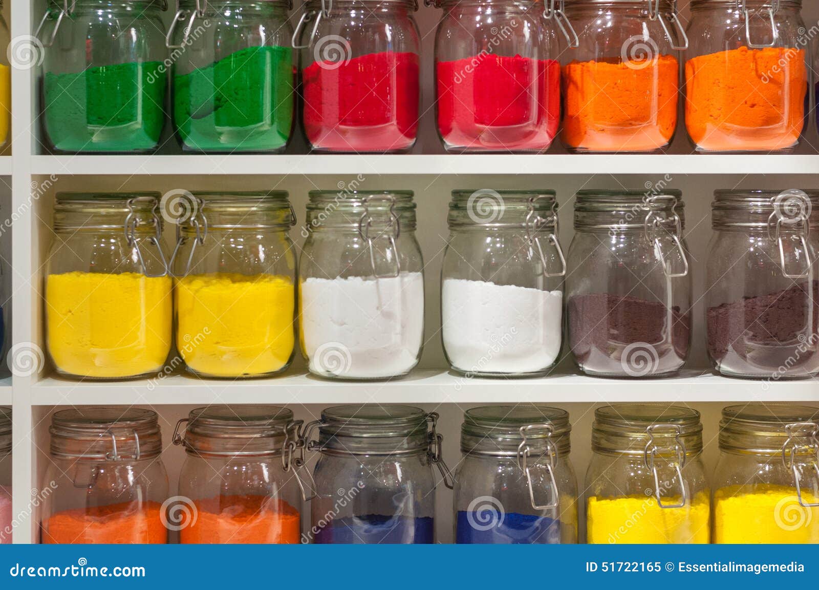 Jars of Colored Sand stock image. Image of diverse, copy - 51722165