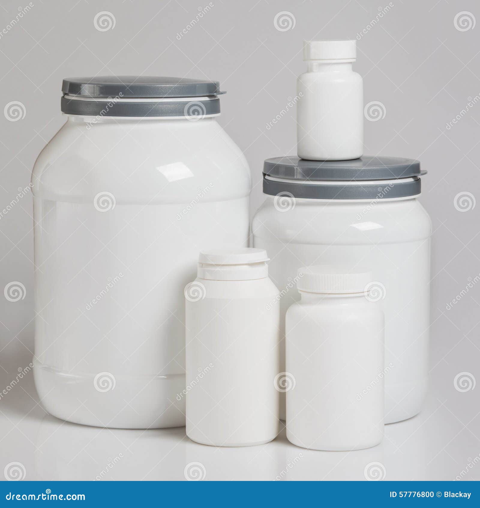 Jars with food supplements stock photo. Image of dietary - 57776800