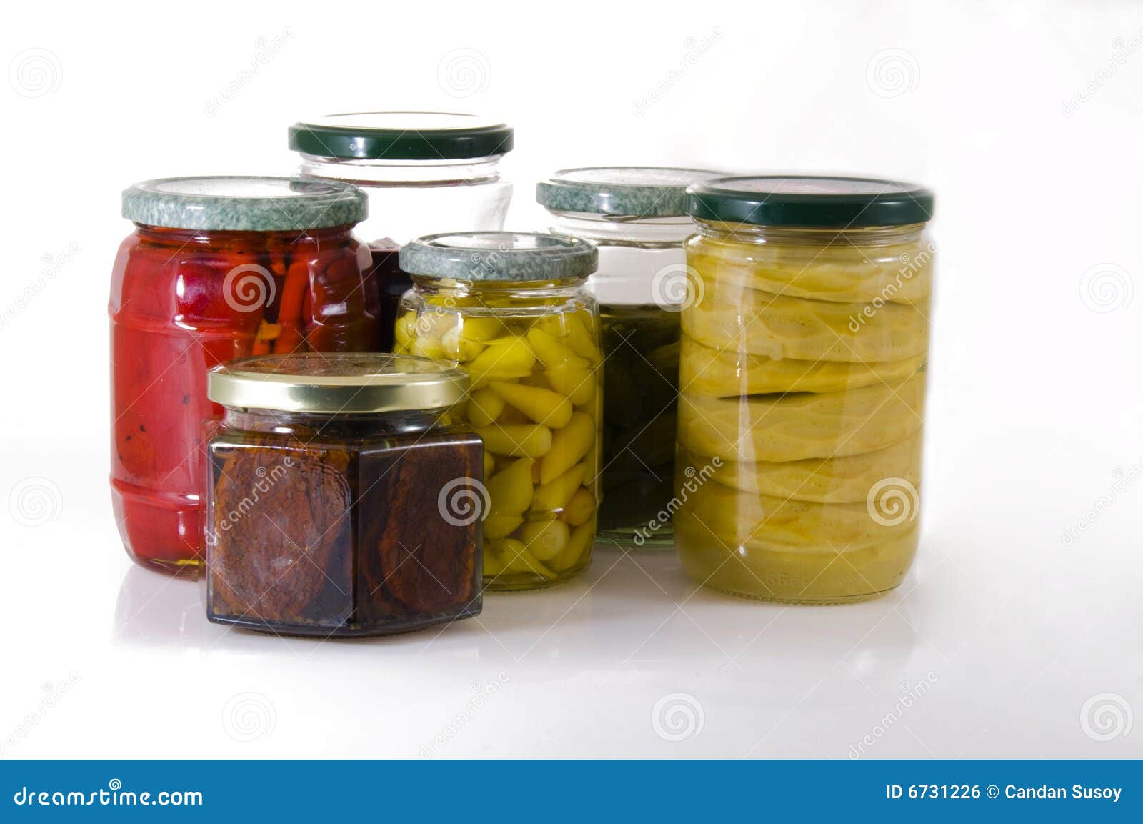 Jars of pickles. stock photo. Image of pickled, dieting - 6731226