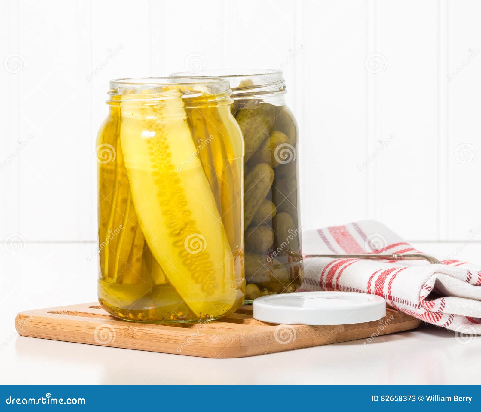 Jars of Pickles stock image. Image of vegetarian, vegan - 82658373
