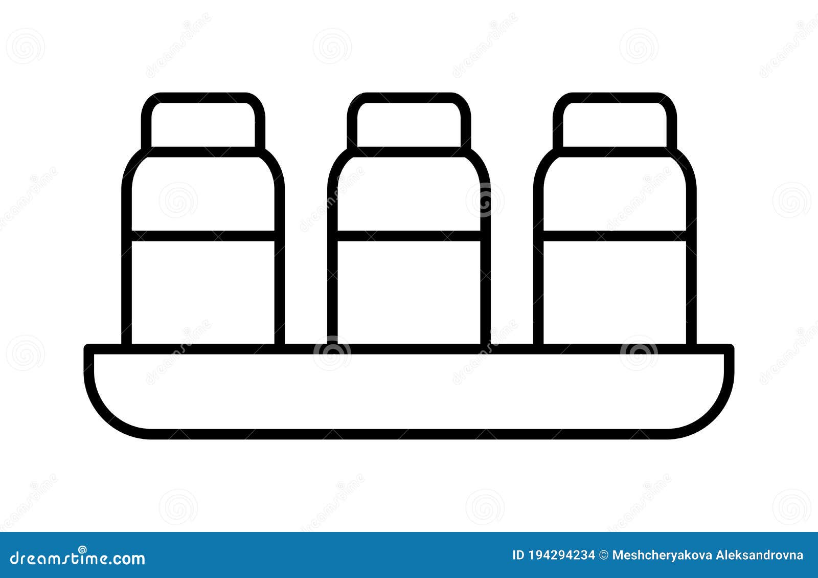 LINEAR DRAWING of CONDIMENT JARS on a WHITE BACKGROUND Stock Vector ...