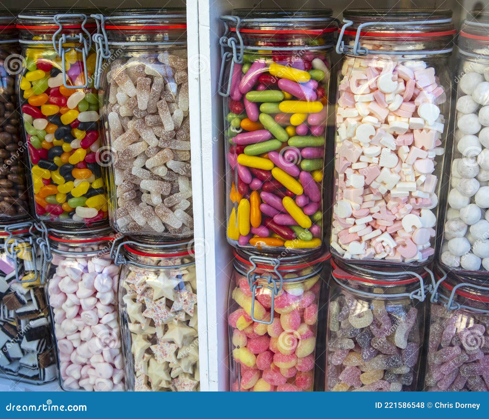Jars of Sweets stock photo. Image of sugary, jelly, sucking - 221586548