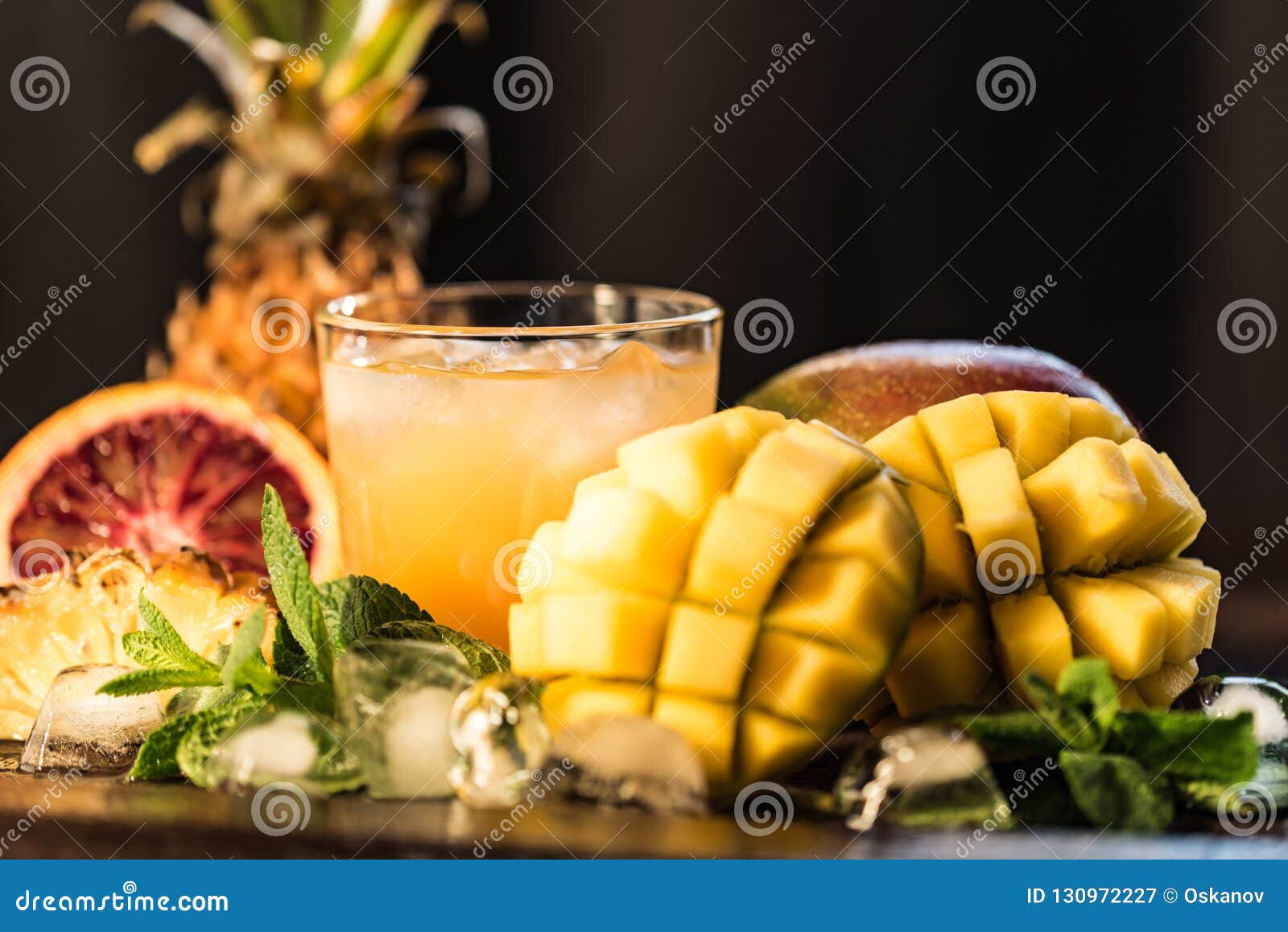 Glasses of Juices. Refreshments and Summer Drinks. Stock Image - Image ...