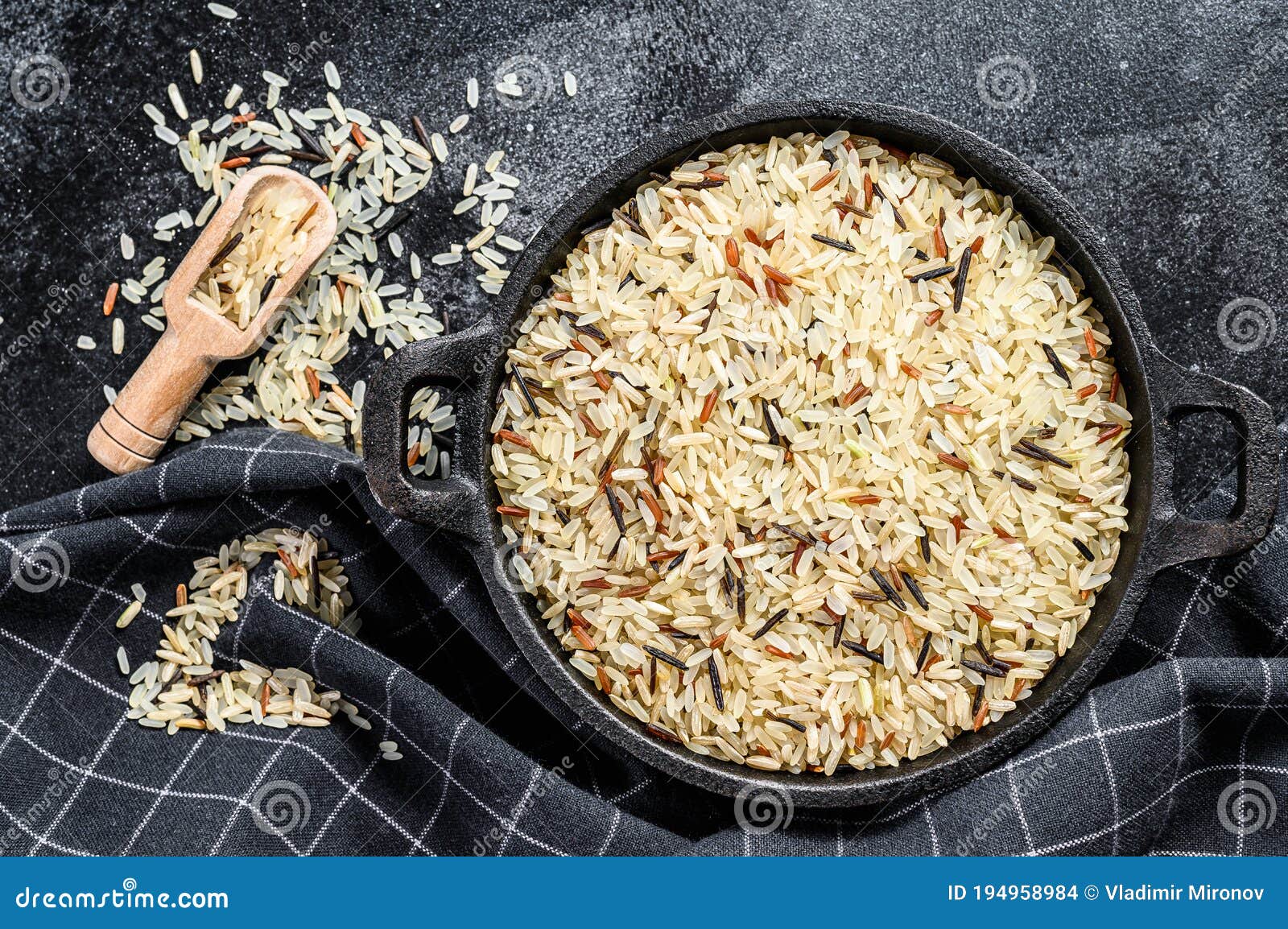 Jasmine, Brown, Red and Black Rice. Mixed Rice and Riceberry. Black ...