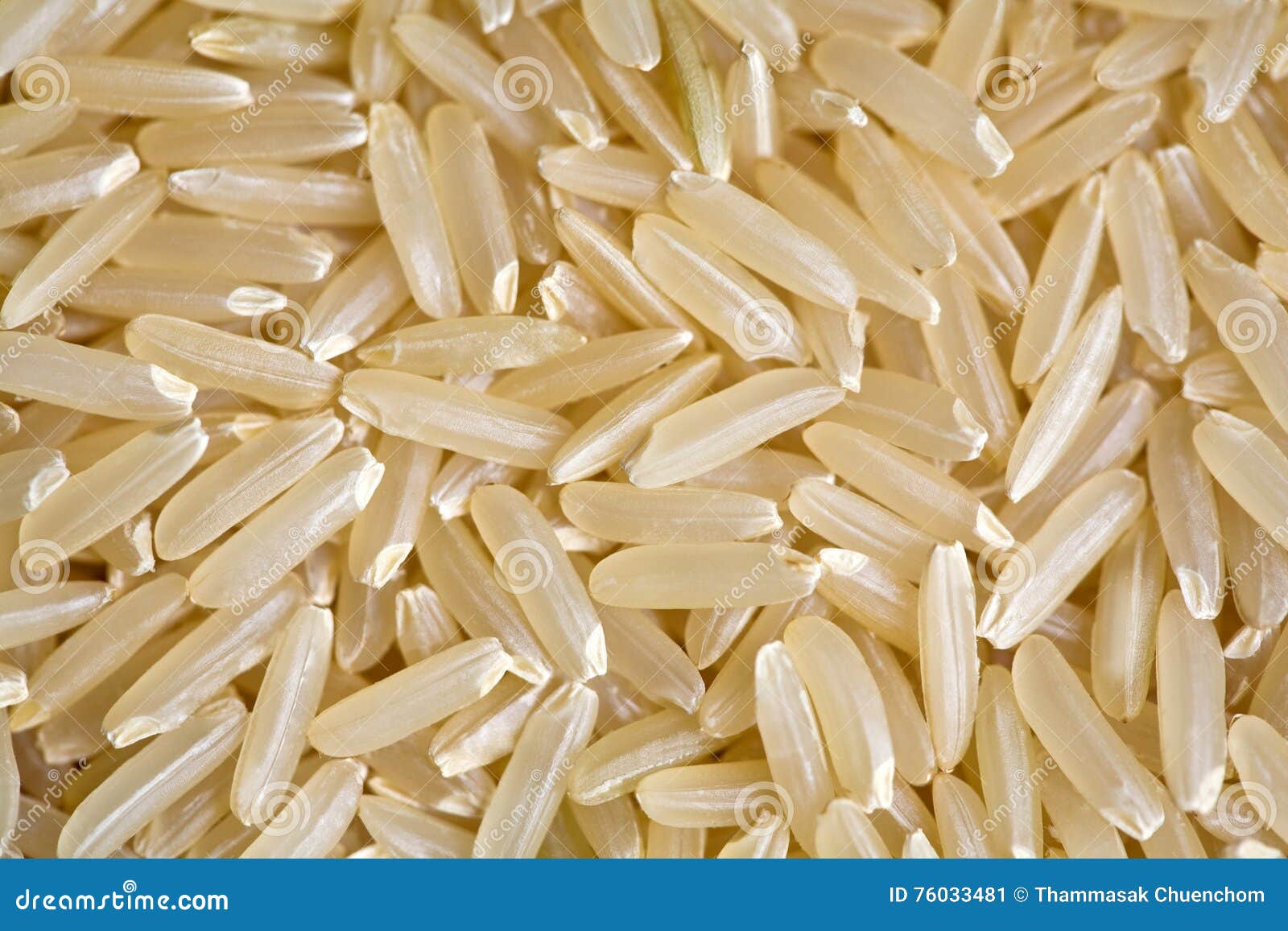 Jasmine Brown Rice Spread on White. Stock Image - Image of closeup ...