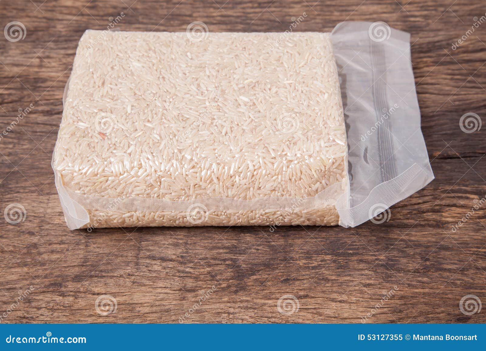 Jasmine Brown Rice in Vacuum Plastic Bag Stock Image - Image of healthy ...
