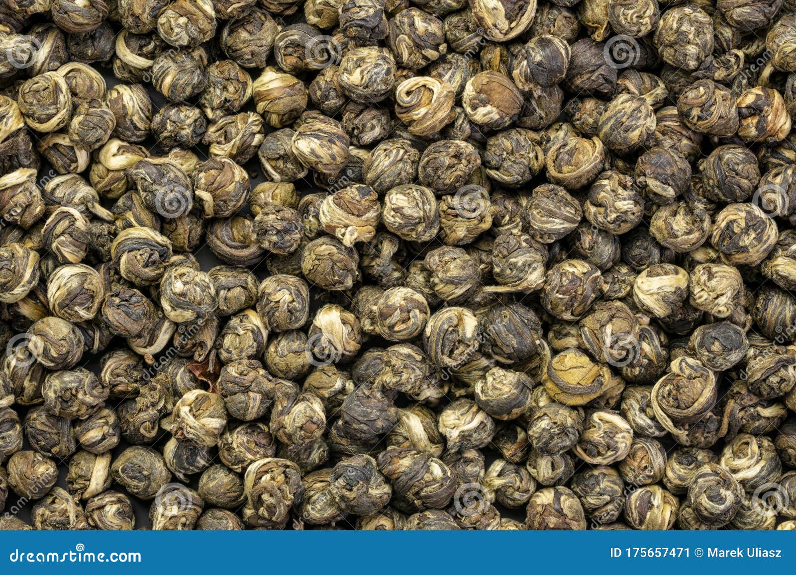 Jasmine Dragon Pearl Green Tea Stock Image - Image of flavor, delicate ...