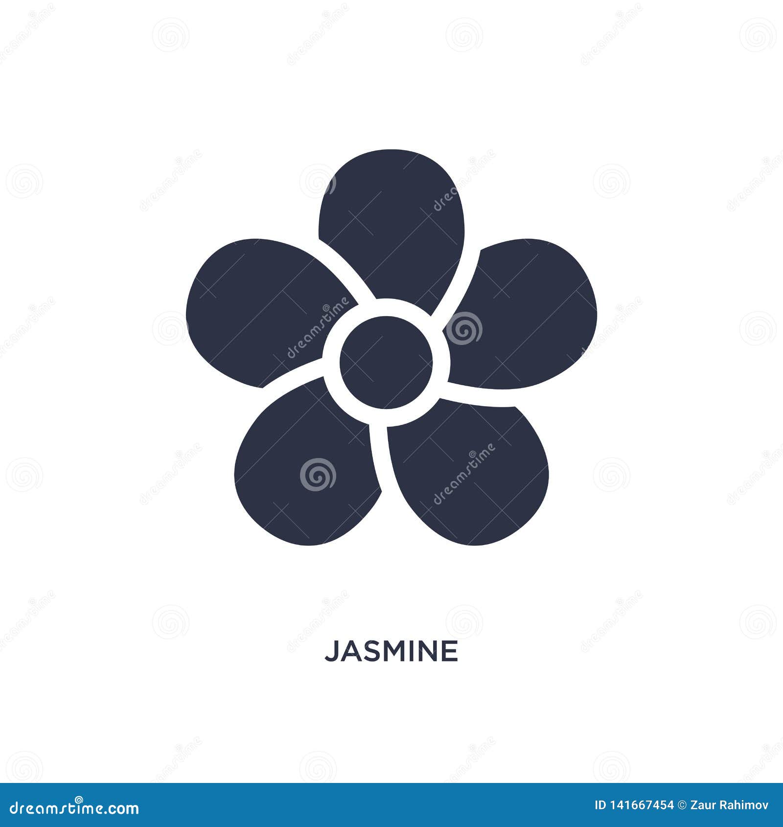 Jasmine Icon On White Background. Simple Element Illustration From ...