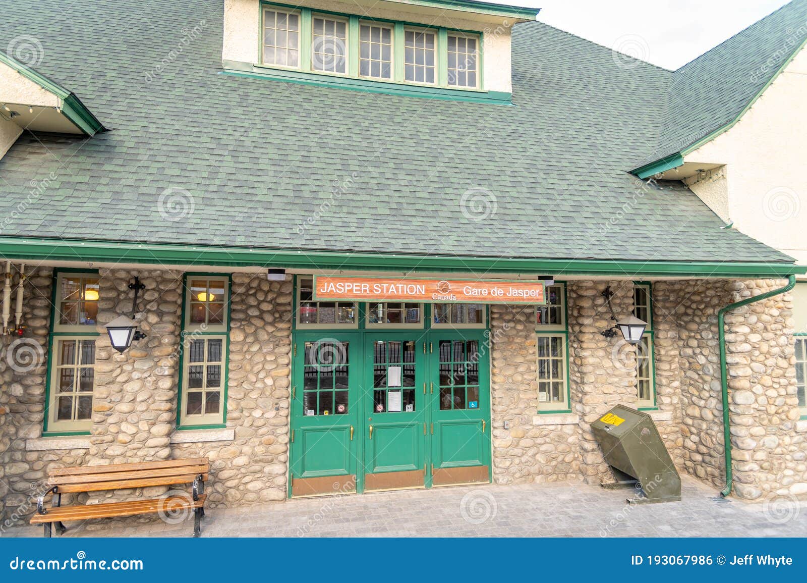 Exterior Facade of the Jasper Train Station Editorial Photo - Image of ...