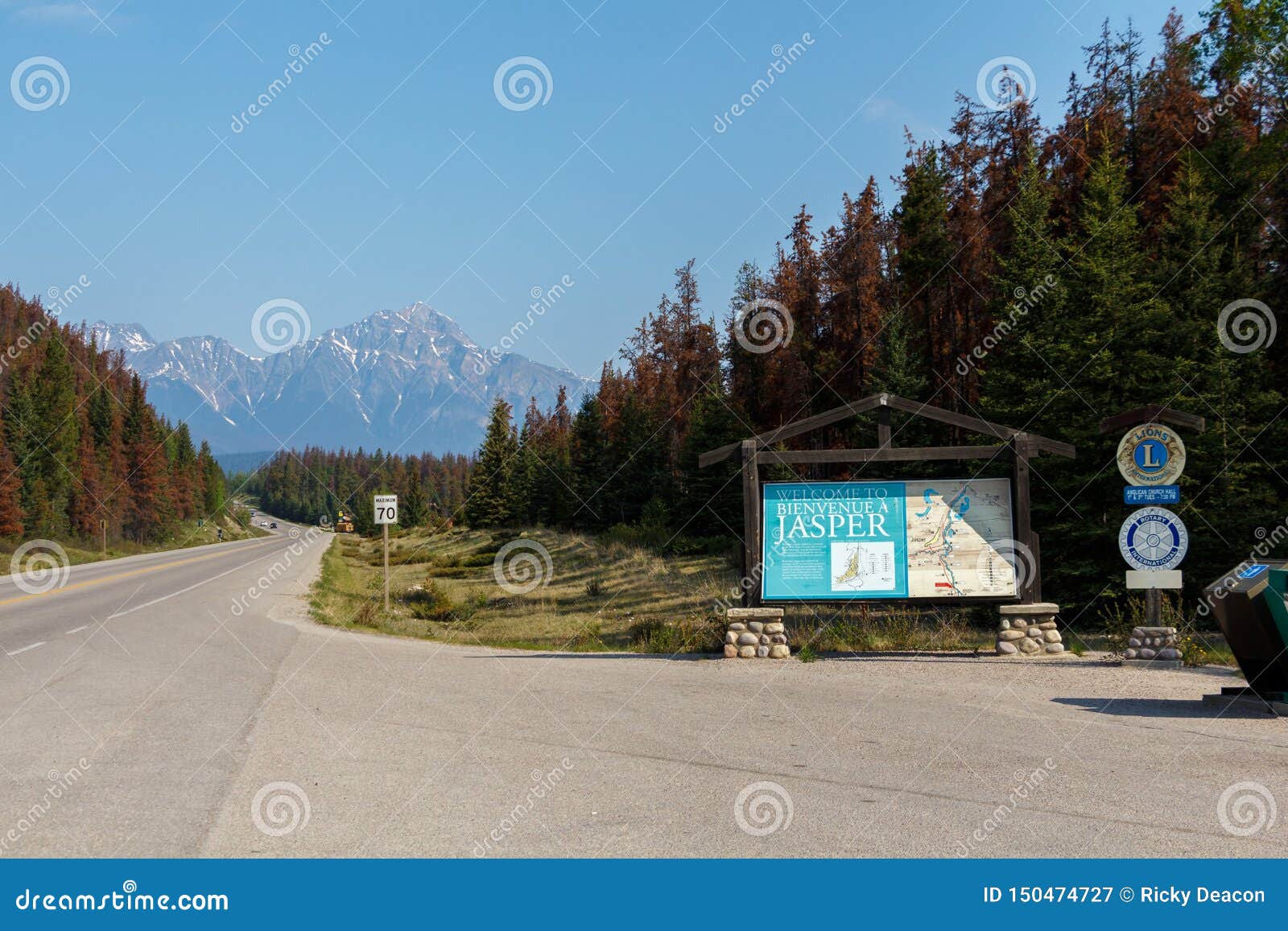 Jasper, Canada - Circa 2019 : Welcome To Jasper Sign Editorial ...