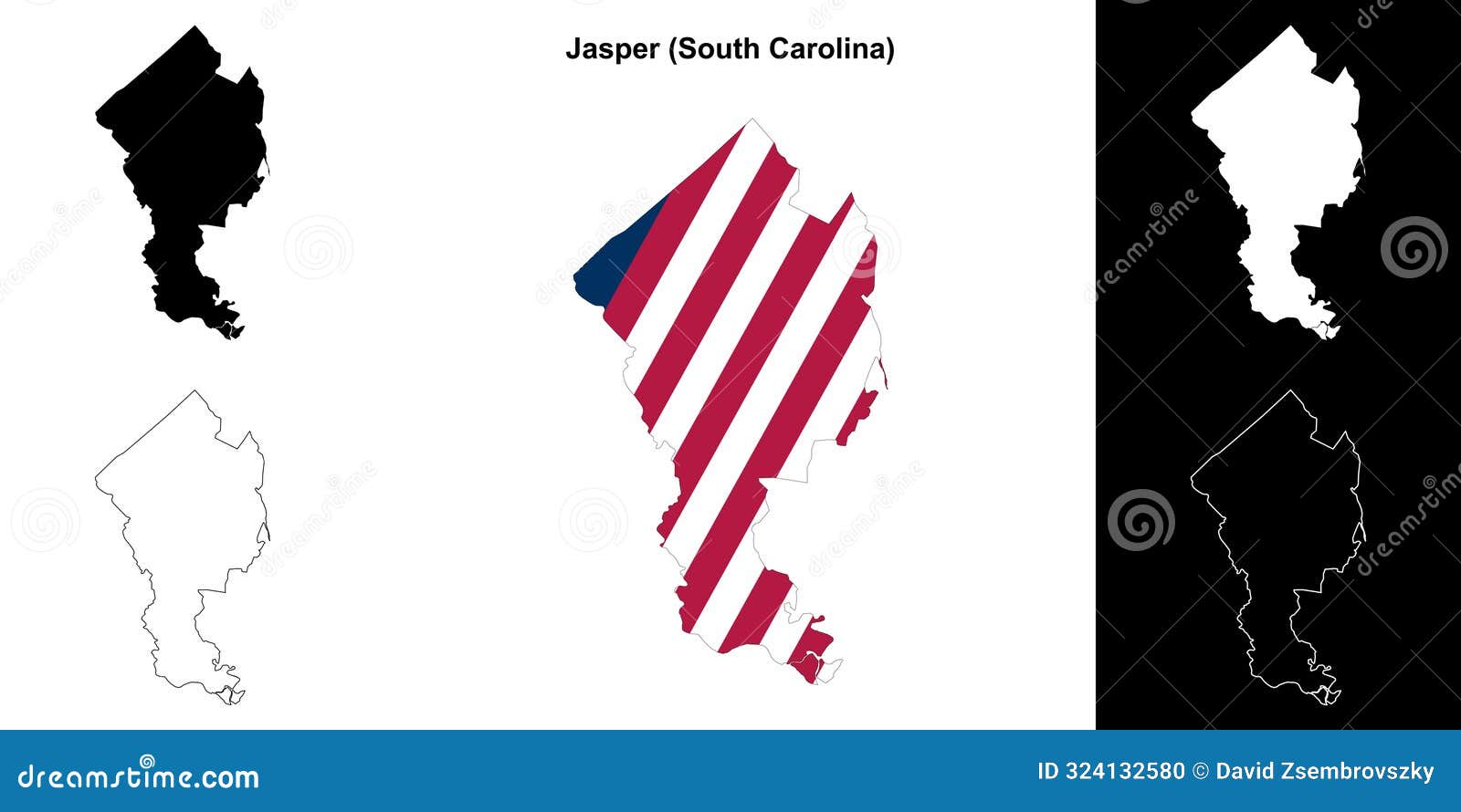 Jasper outline map stock vector. Illustration of cartography - 324132580