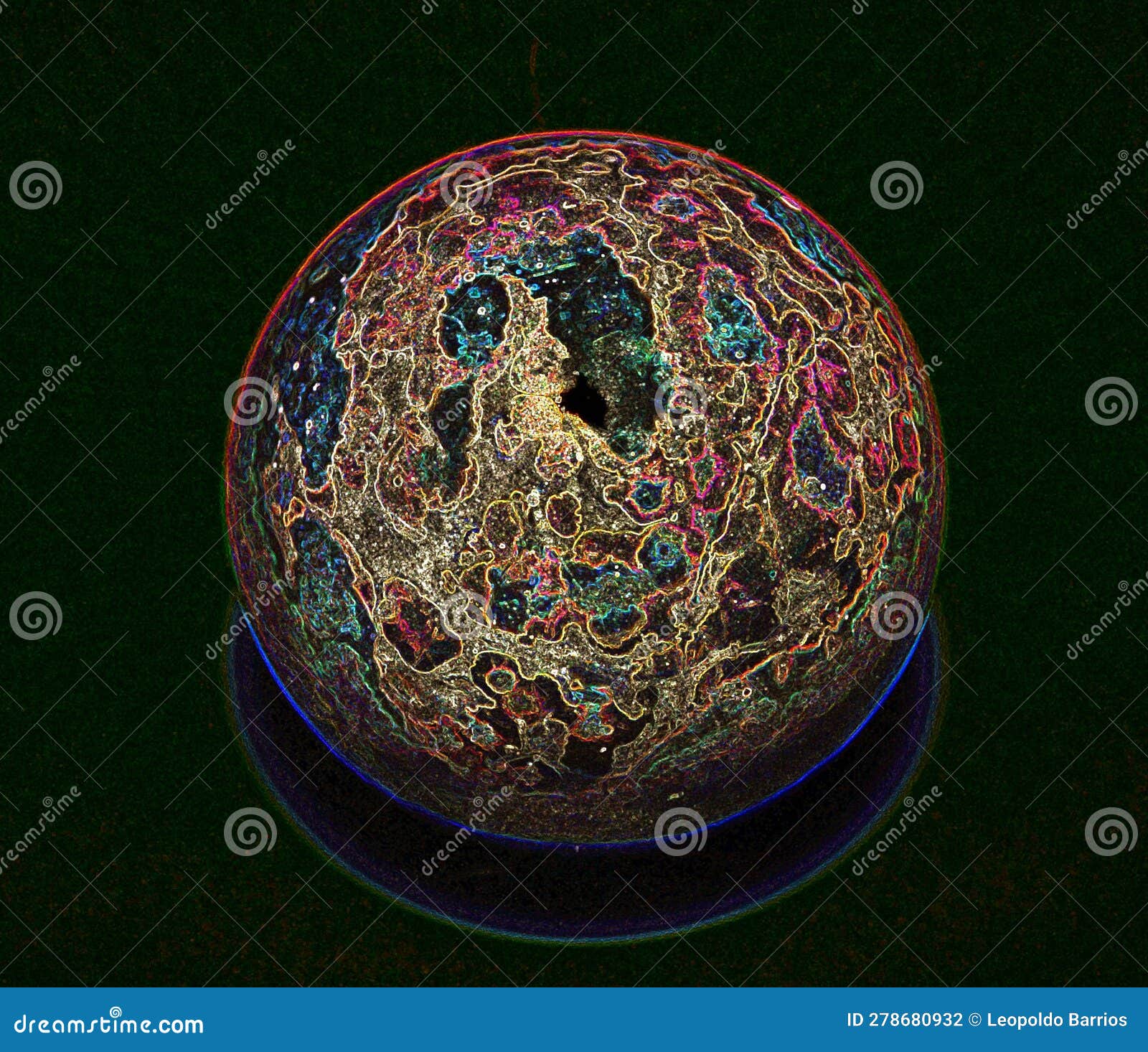 Spheric Jasper Ball in Filter for Backgrounds Stock Illustration ...