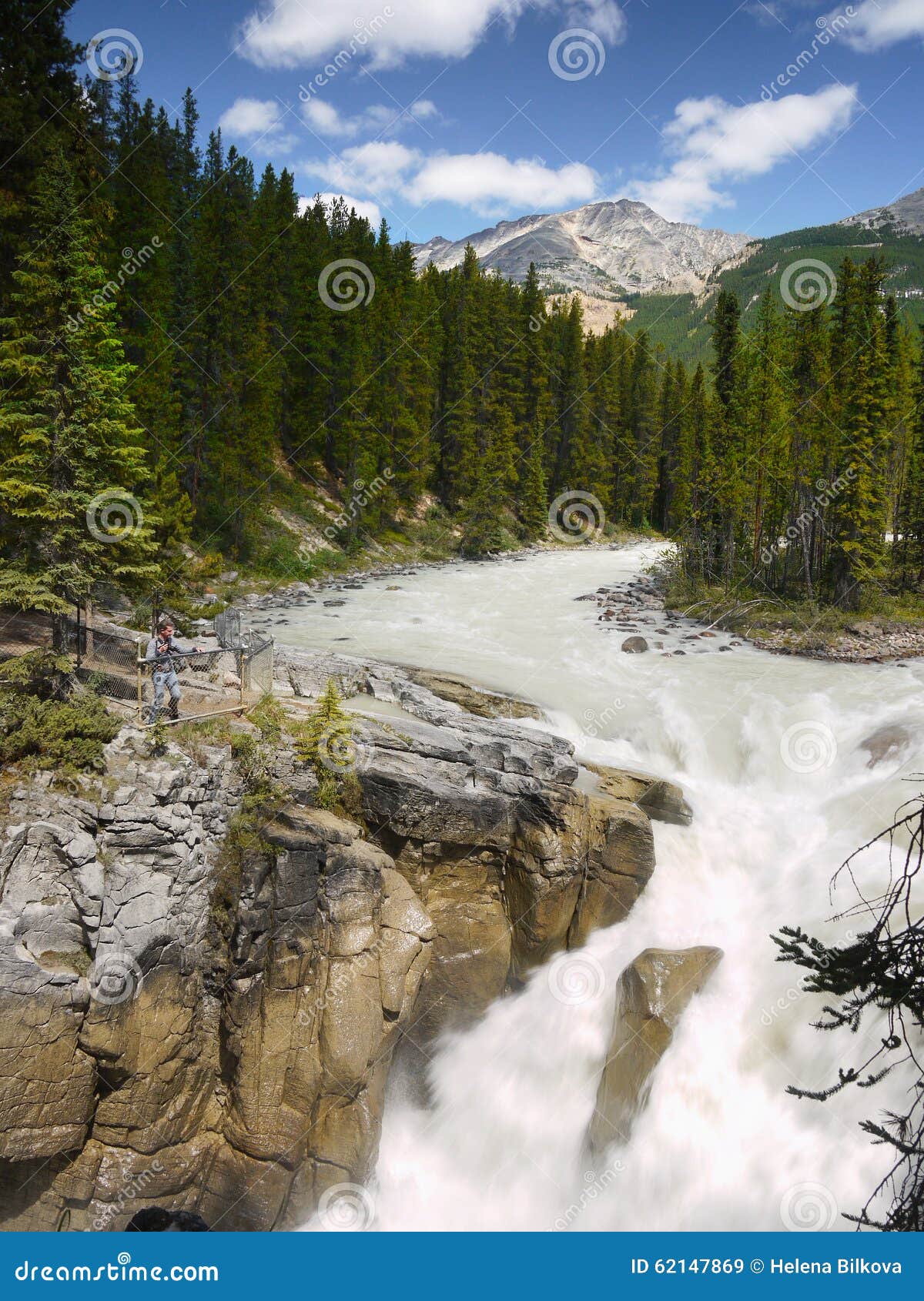 Jasper National Park Sunwapta Falls Editorial Stock Image - Image of ...